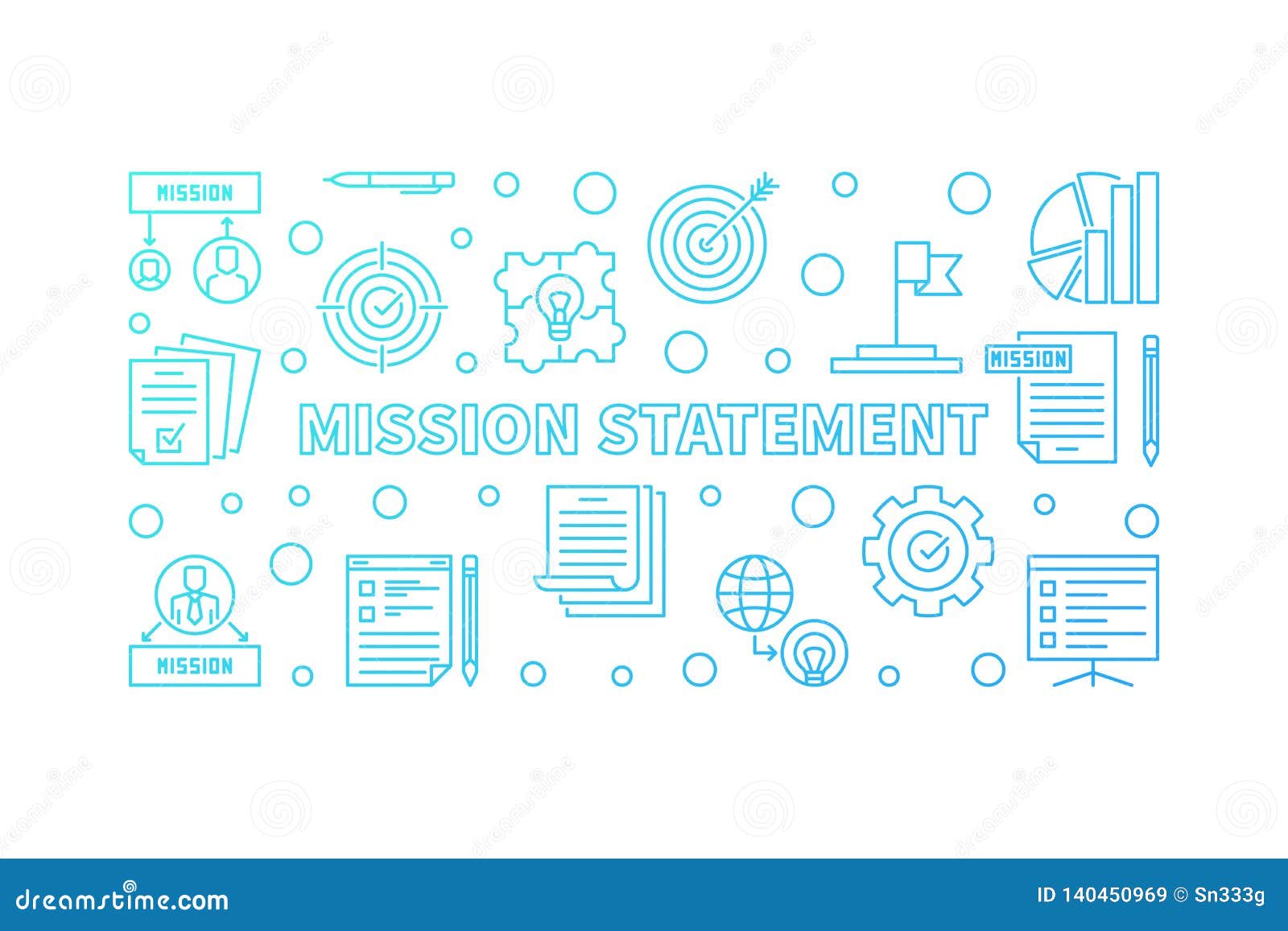 Vector Mission, Vision, Strategy And Values Diagram Schema Royalty-Free ...