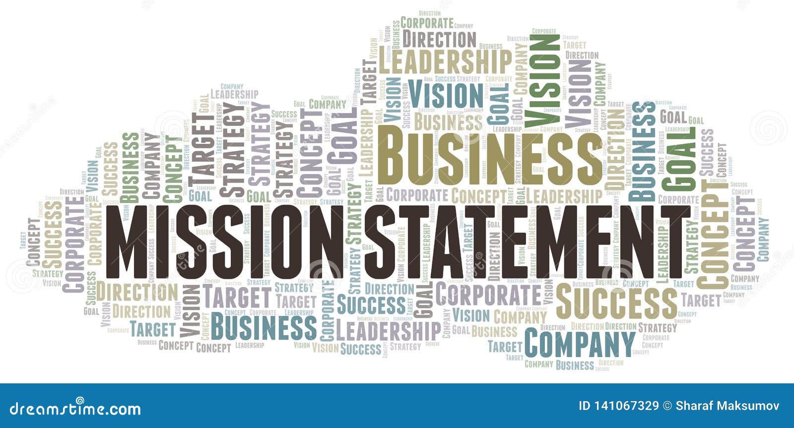 Mission Statement Word Cloud Stock Illustration - Illustration of ...