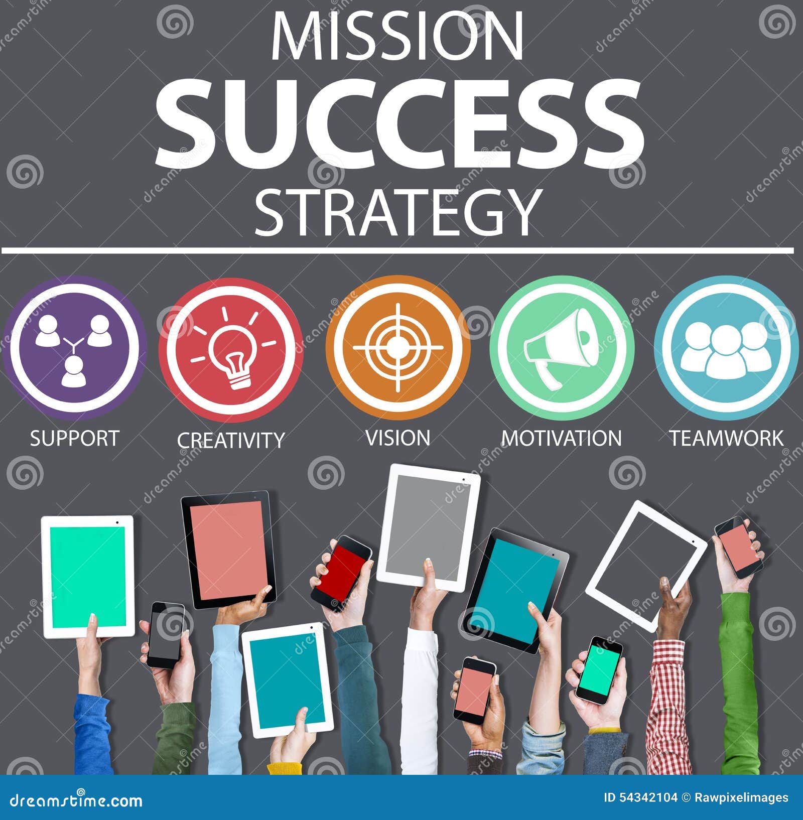 Mission Success Strategy Achievement Strategy Concept Stock Photo ...