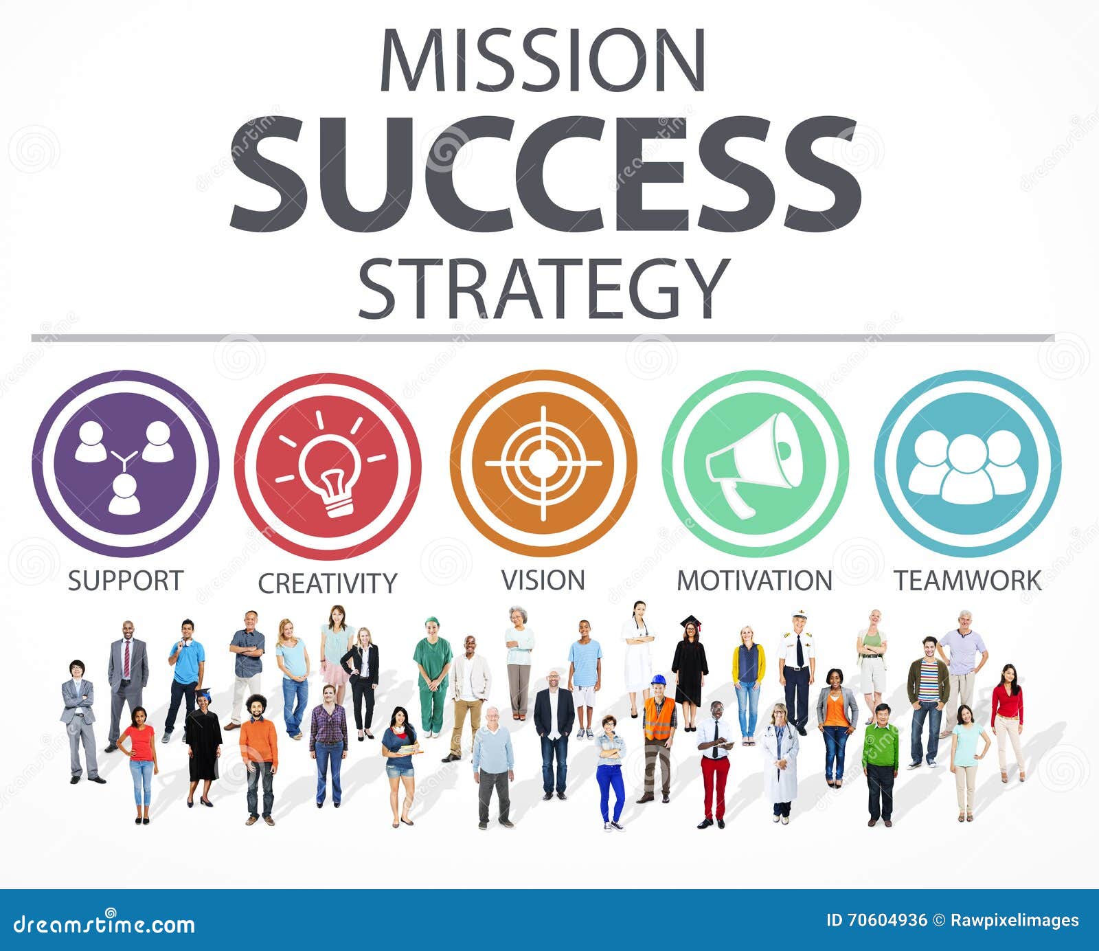 Mission Success Strategy Achievement Strategy Concept Stock Photo ...
