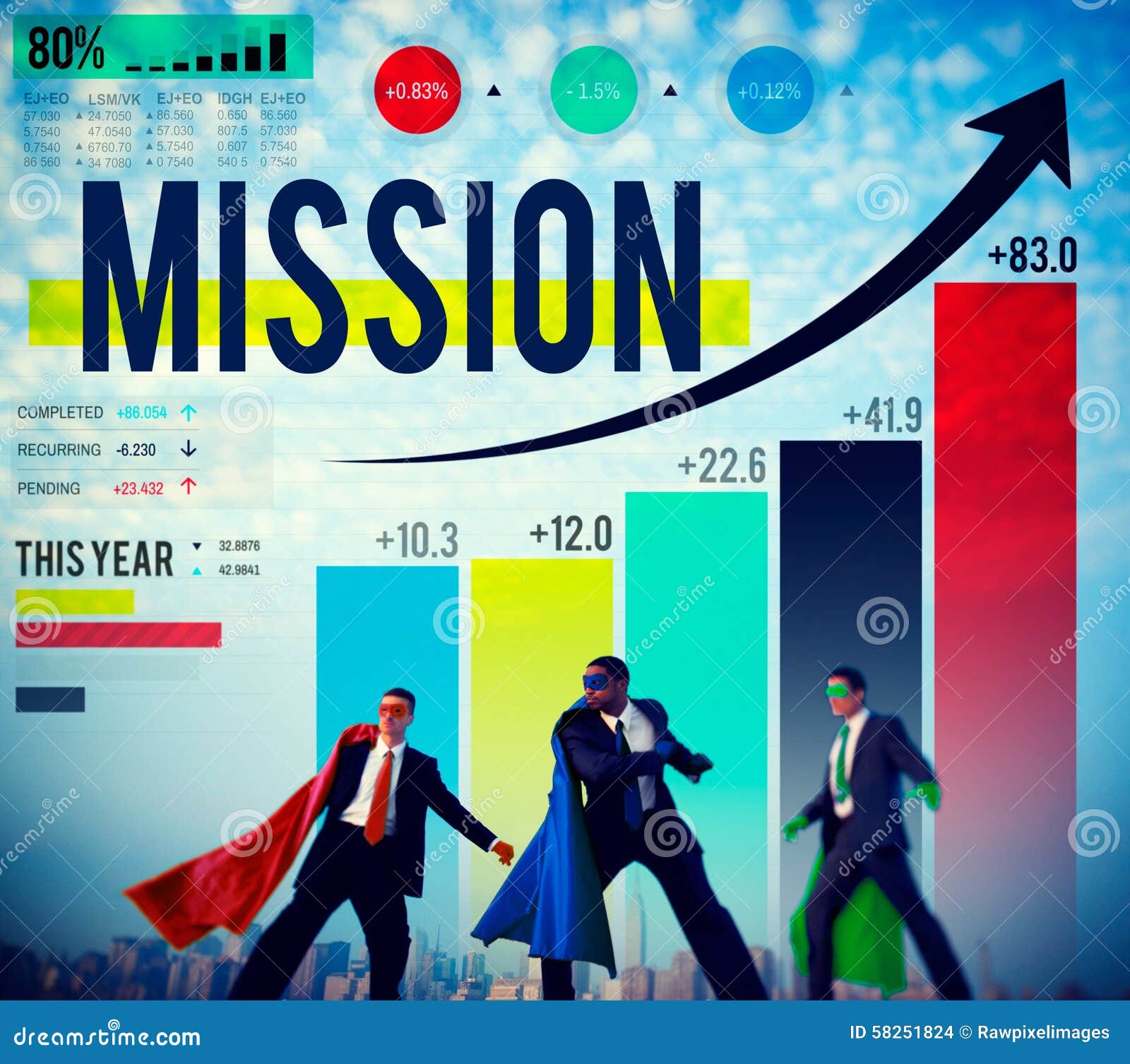 Mission Success Target Solution Aim Aspiration Concept Stock Photo ...