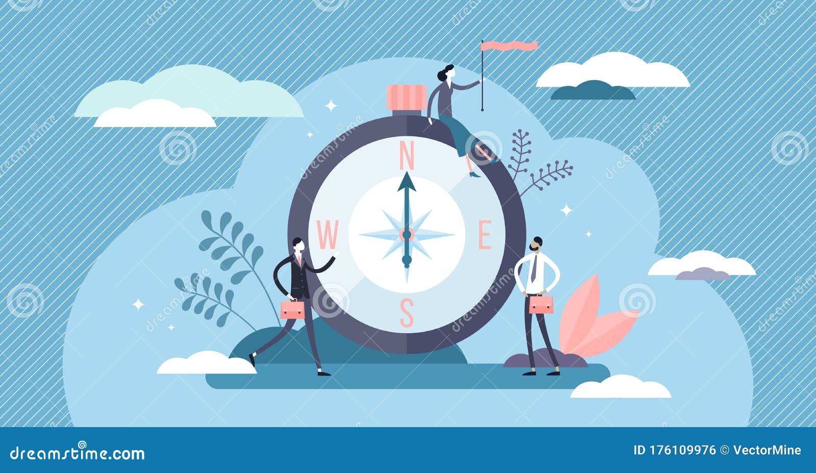 Mission Compass Concept, 3D Stock Photography | CartoonDealer.com #78511082