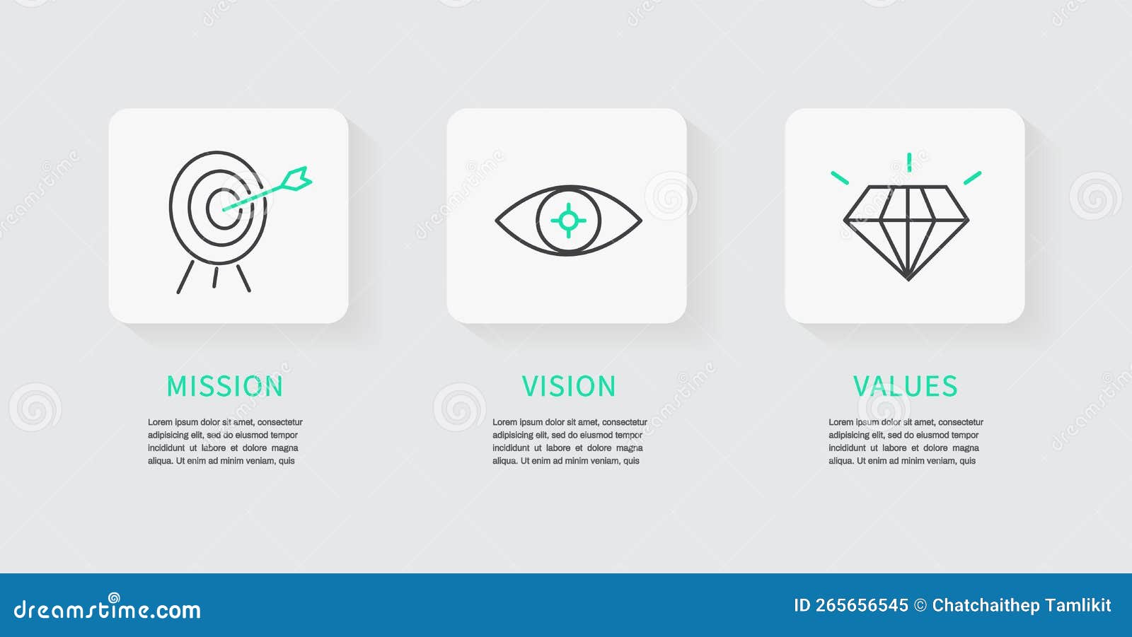 Mission, Vision and Values Icon. Business Success Concept. Organization ...