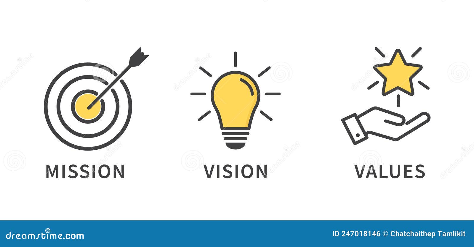 Mission, Vision and Values Icon. Organization Mission. Success and ...