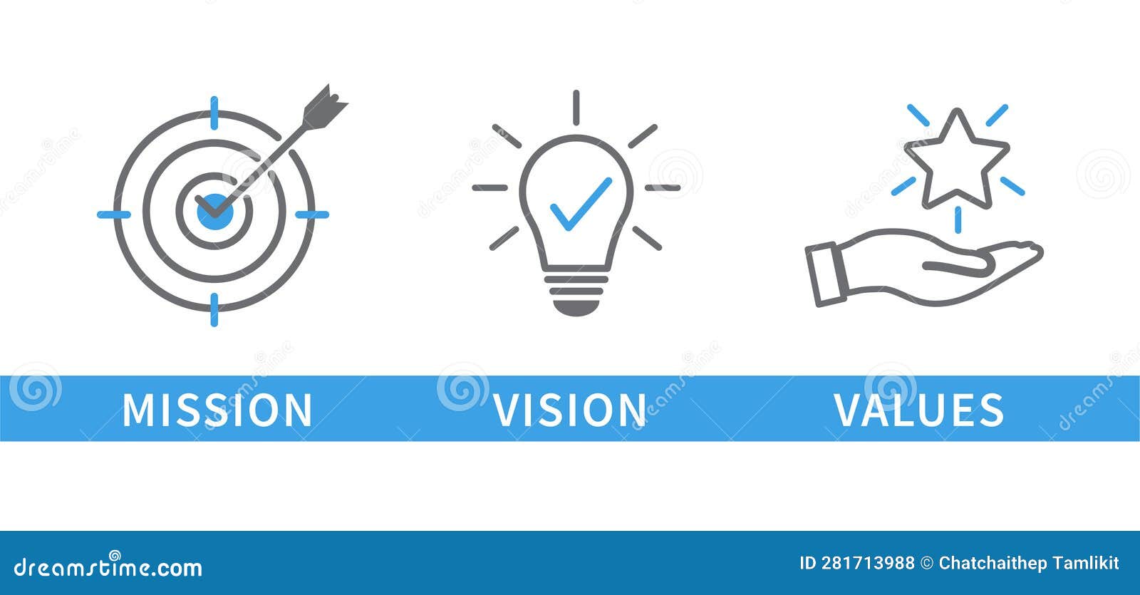 Mission, Vision and Values Icon. Organization Mission. Success and ...