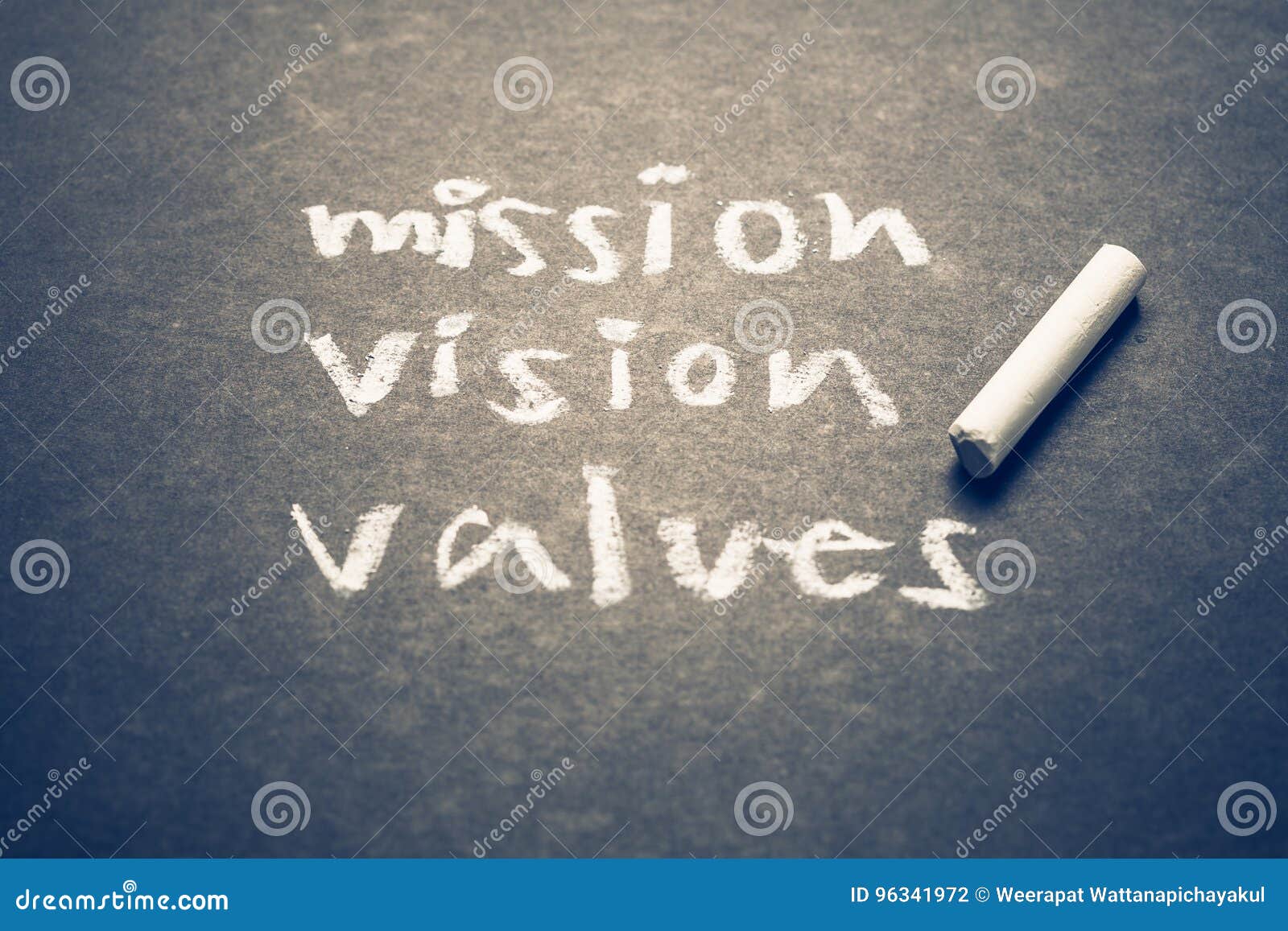 Mission Vision Values stock photo. Image of writing, vision - 96341972