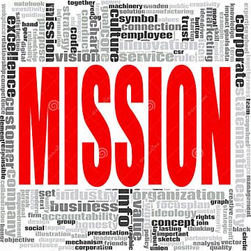 Mission word cloud stock illustration. Illustration of business - 111568631