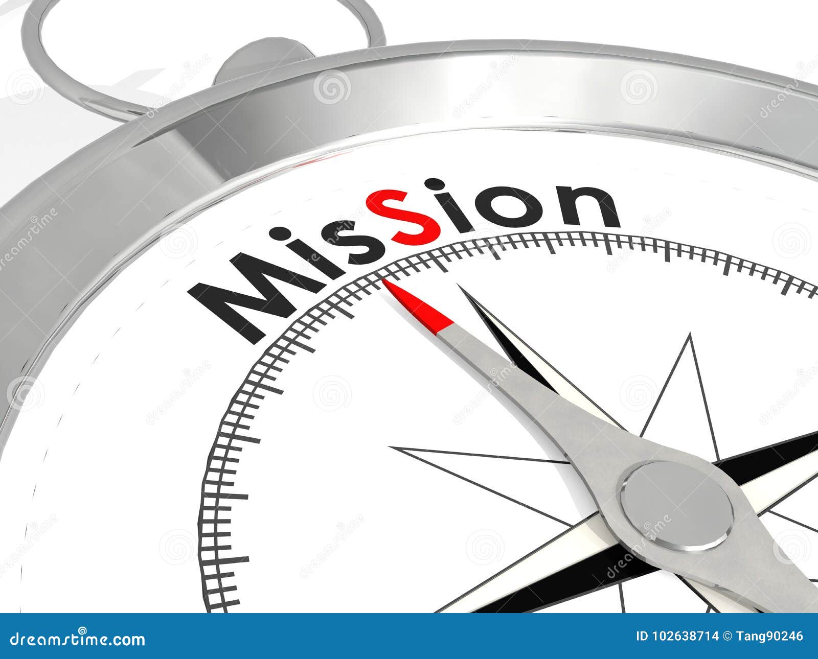 Mission Compass Concept, 3D Stock Photography | CartoonDealer.com #78511082