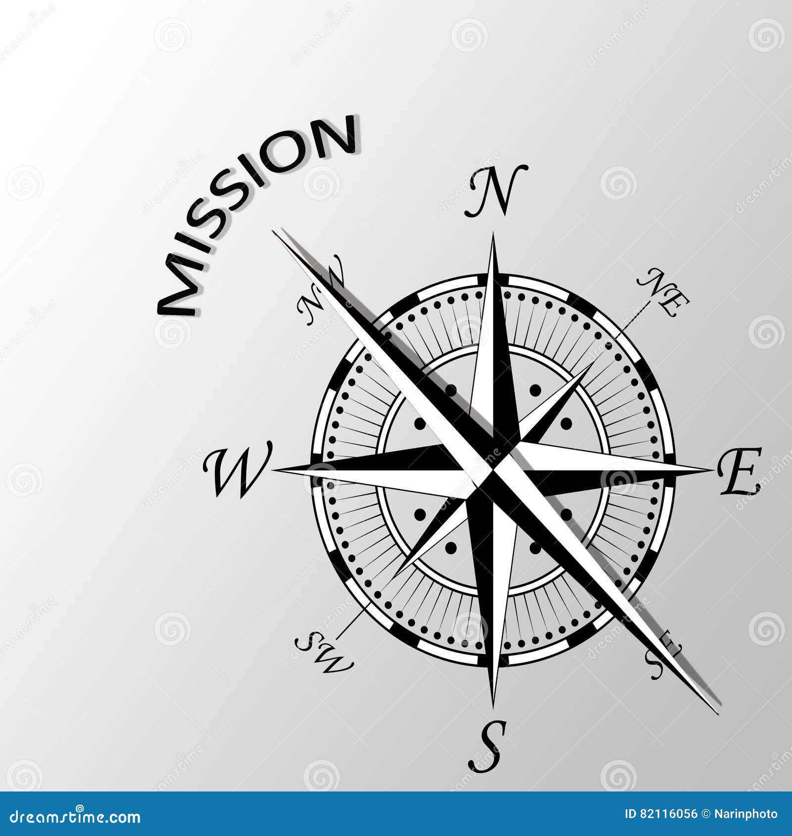 Mission Compass Concept, 3D Stock Photography | CartoonDealer.com #78511082