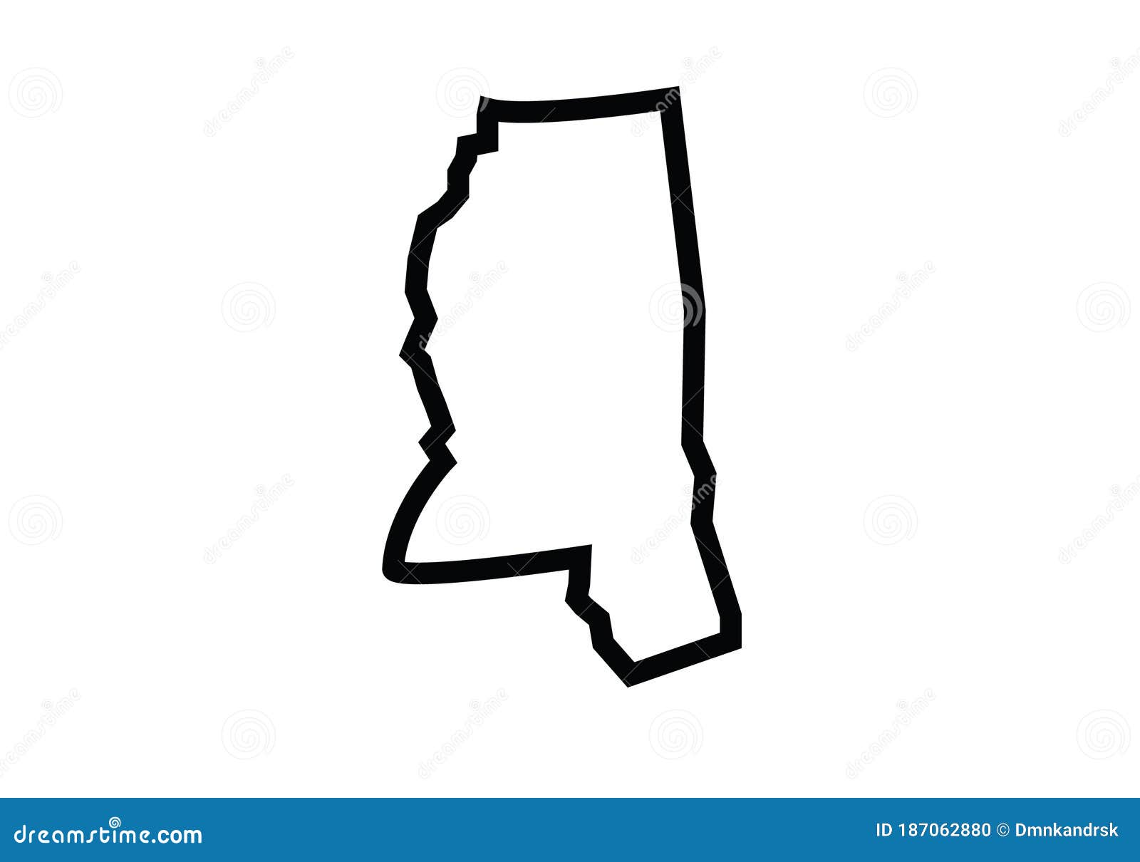 Mississippi Outline Map Stock Photography | CartoonDealer.com #4645574