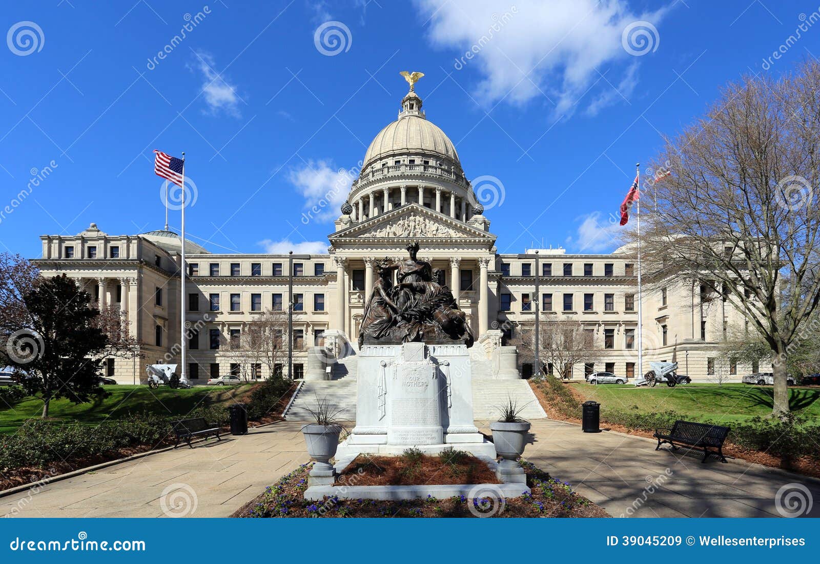 Mississippi State Capitol Building Stock Image - Image of southern ...
