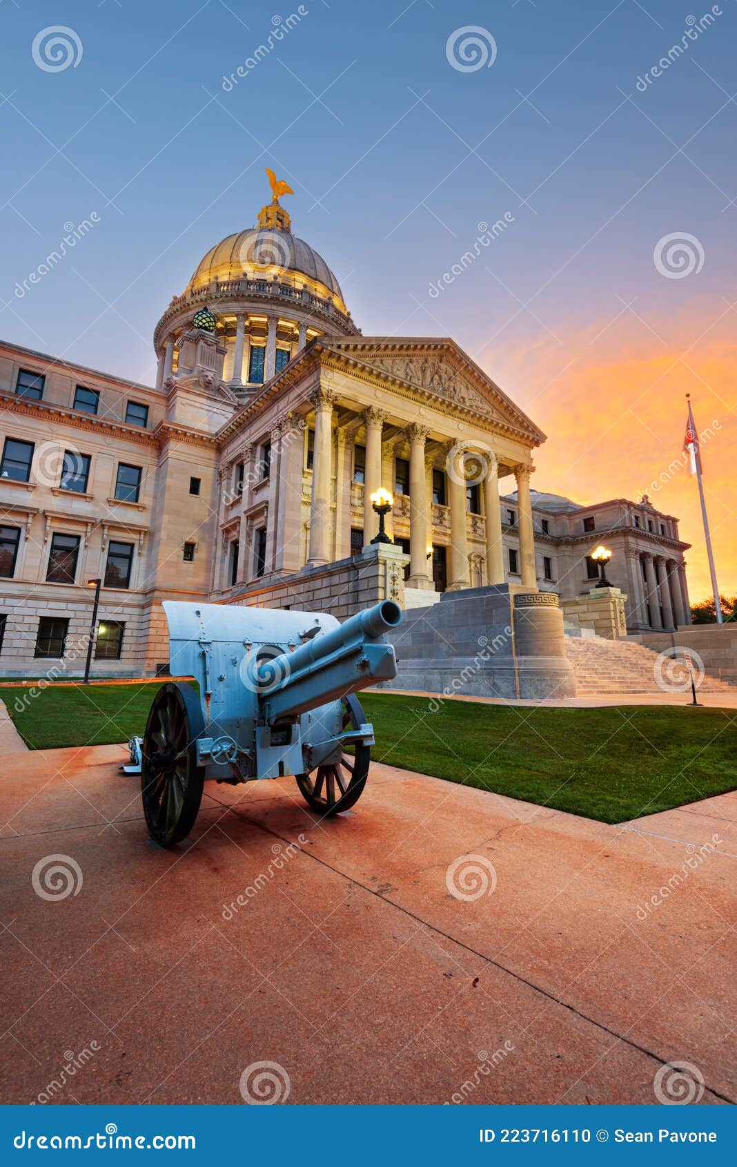 Mississippi State Capitol in Jackson, Mississippi, USA Stock Photo ...