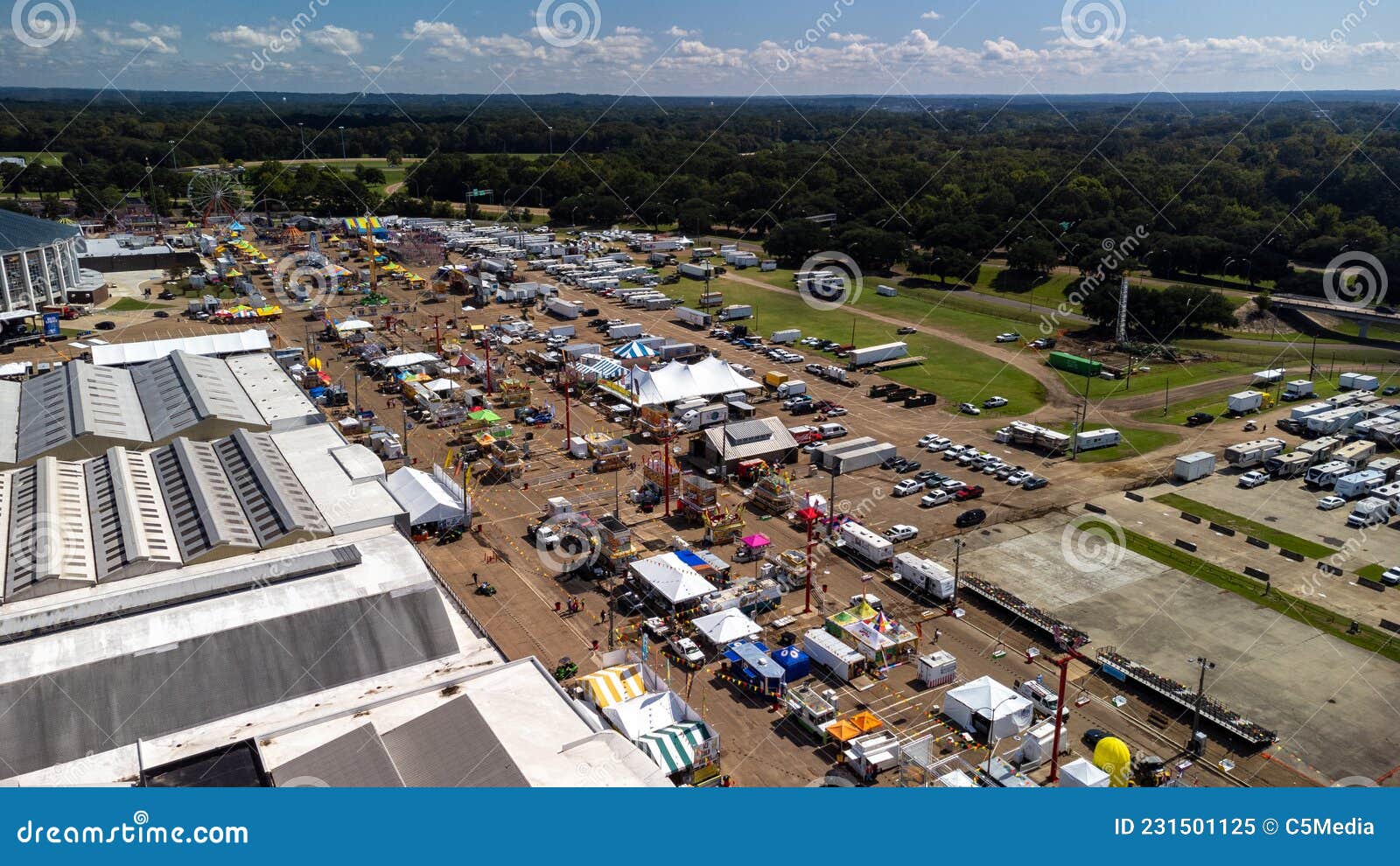 Mississippi State Fairgrounds During The State Fair In Jackson, MS ...