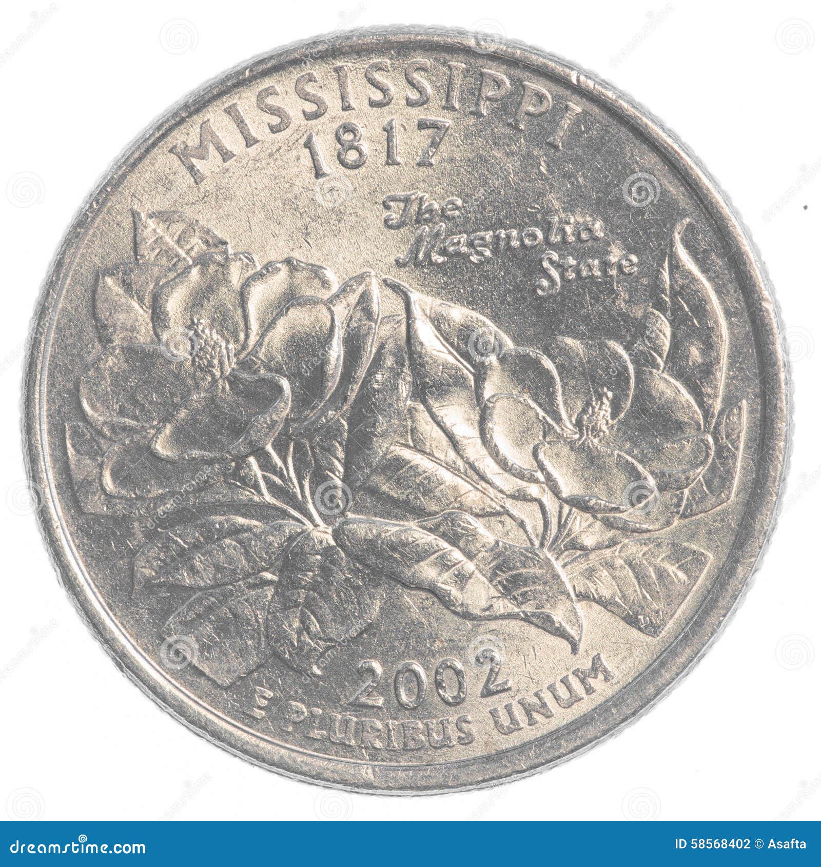 Mississippi state quarter stock photo. Image of commerce - 58568402