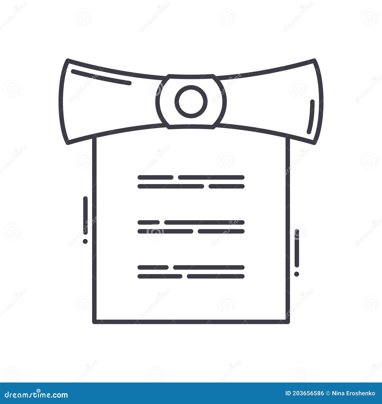 Missive Icon, Black Vector Sign With Editable Strokes, Concept ...