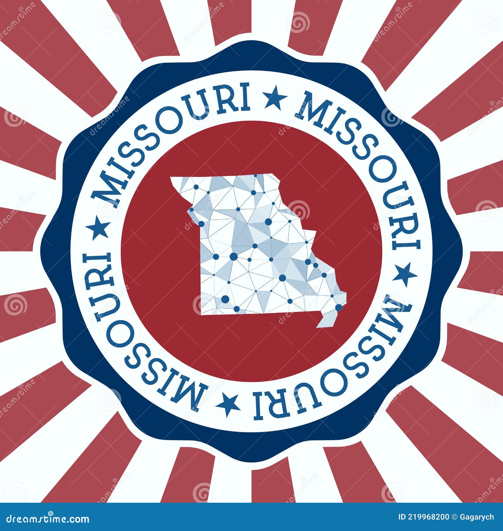 Missouri Badge. stock vector. Illustration of northern - 219968200