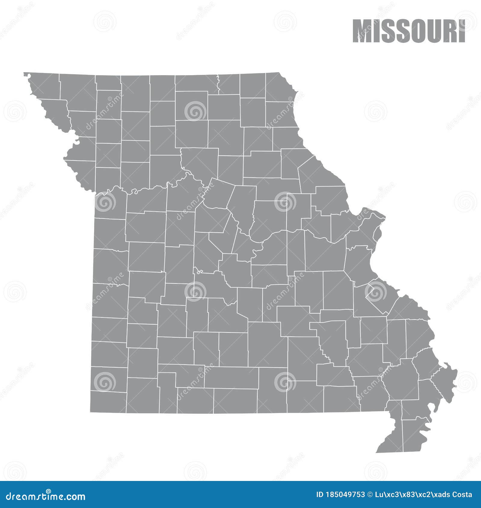 Missouri County Map Stock Illustrations – 1,153 Missouri County Map ...