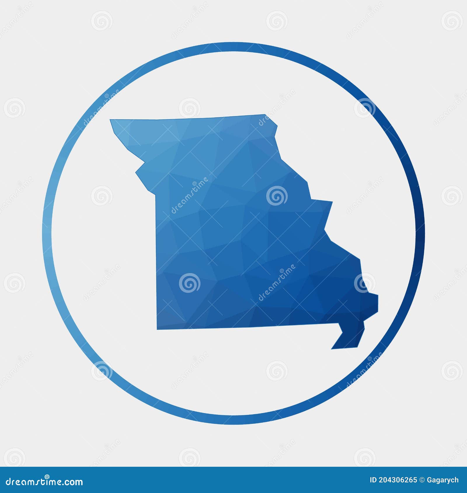 Missouri icon. stock vector. Illustration of outline - 204306265