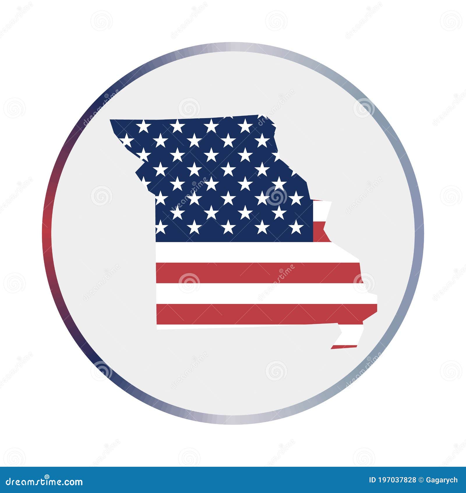 Missouri icon. stock vector. Illustration of insignia - 197037828