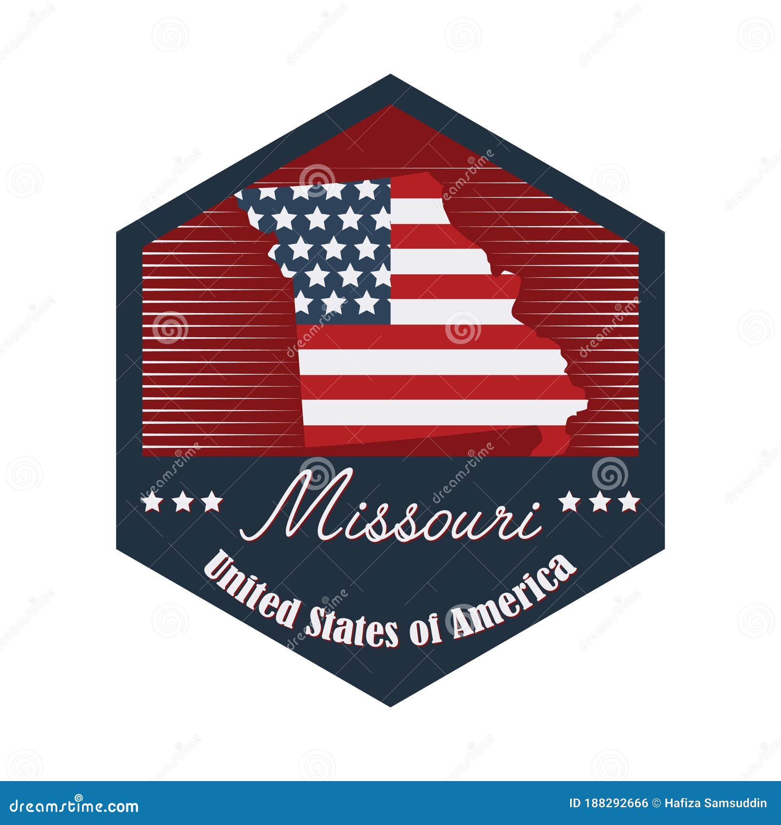 Missouri Label. Vector Illustration Decorative Design Stock Vector ...