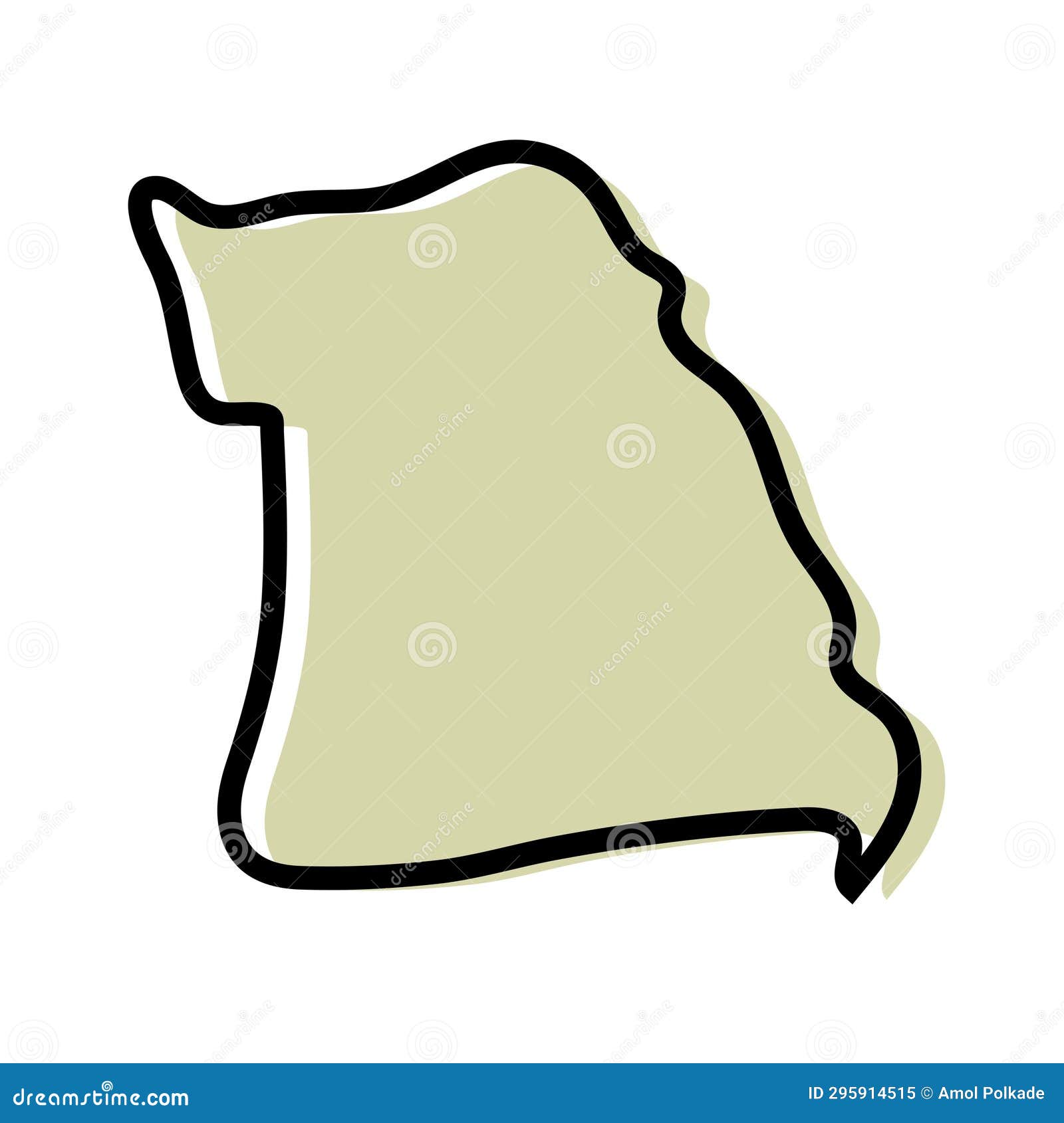 Missouri Map Vector Illustration. USA State Map Stock Vector ...