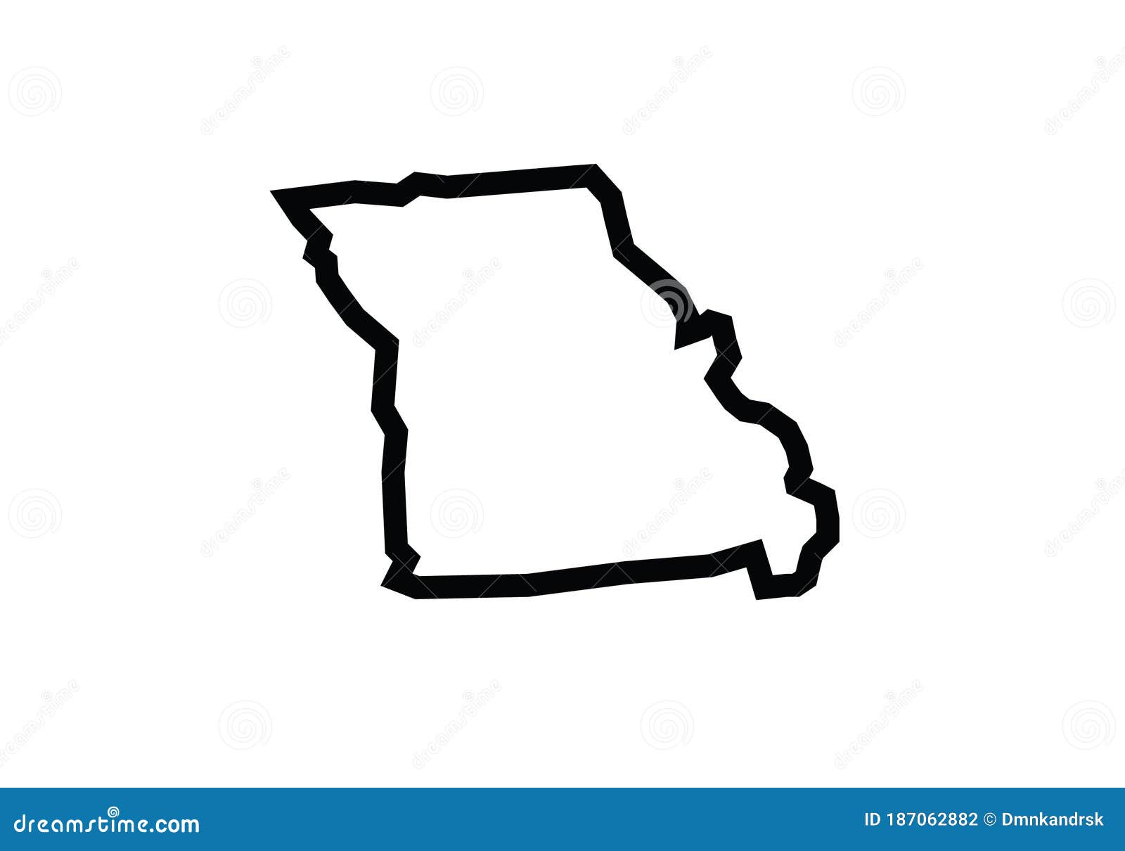Missouri Outline State Stock Illustrations – 489 Missouri Outline State ...