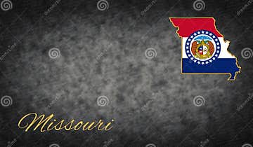 Missouri Symbols, Map of Missouri Stock Image - Image of history ...