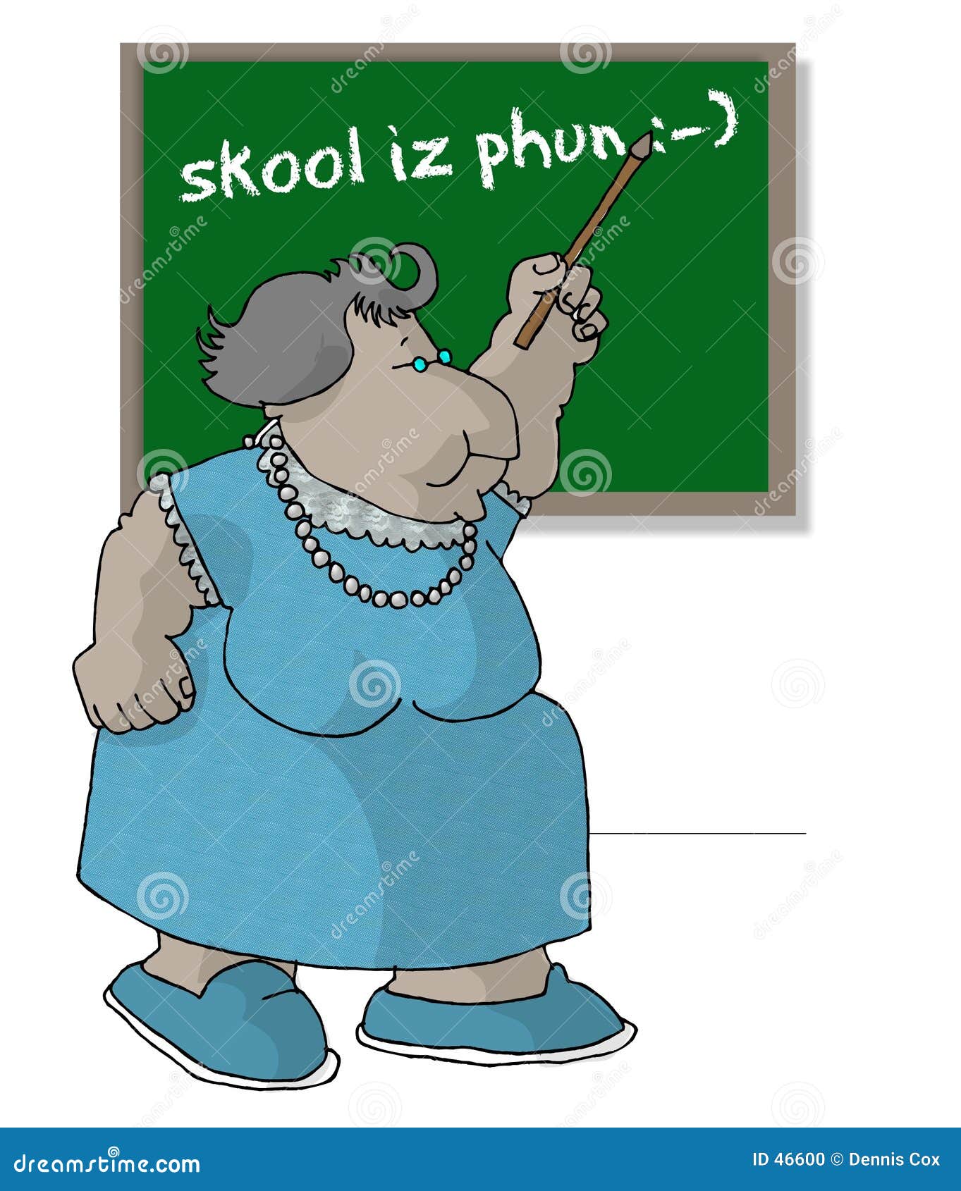 Misspelling stock illustration. Illustration of teacher - 46600