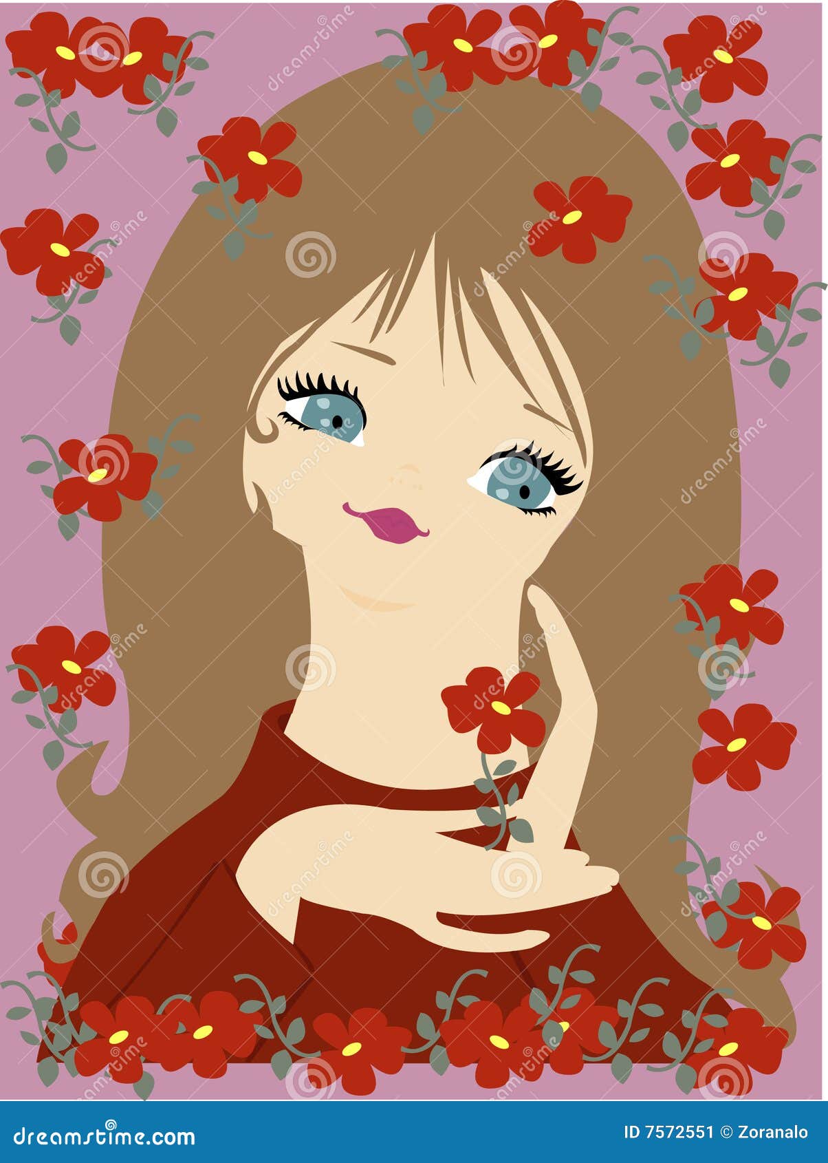 Missy stock vector. Illustration of amorous, child, love - 7572551