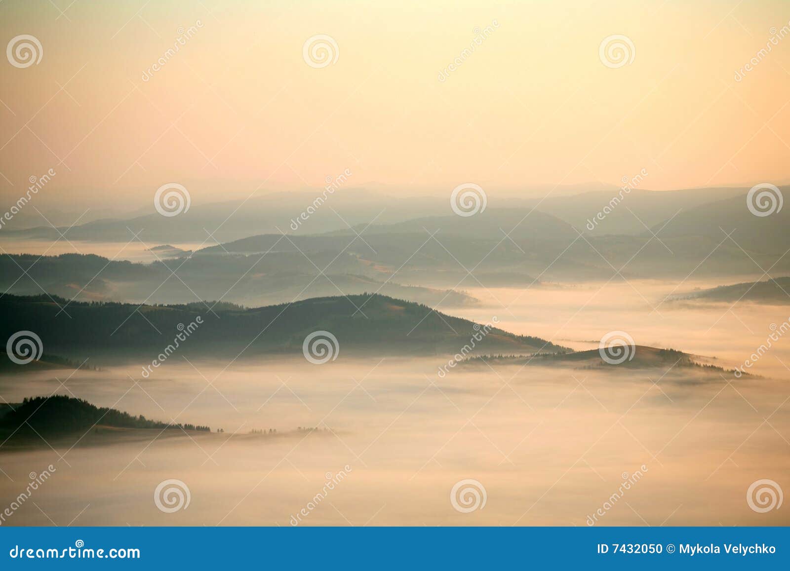 Mist stock photo. Image of rock, sunrise, mist, scenics - 7432050