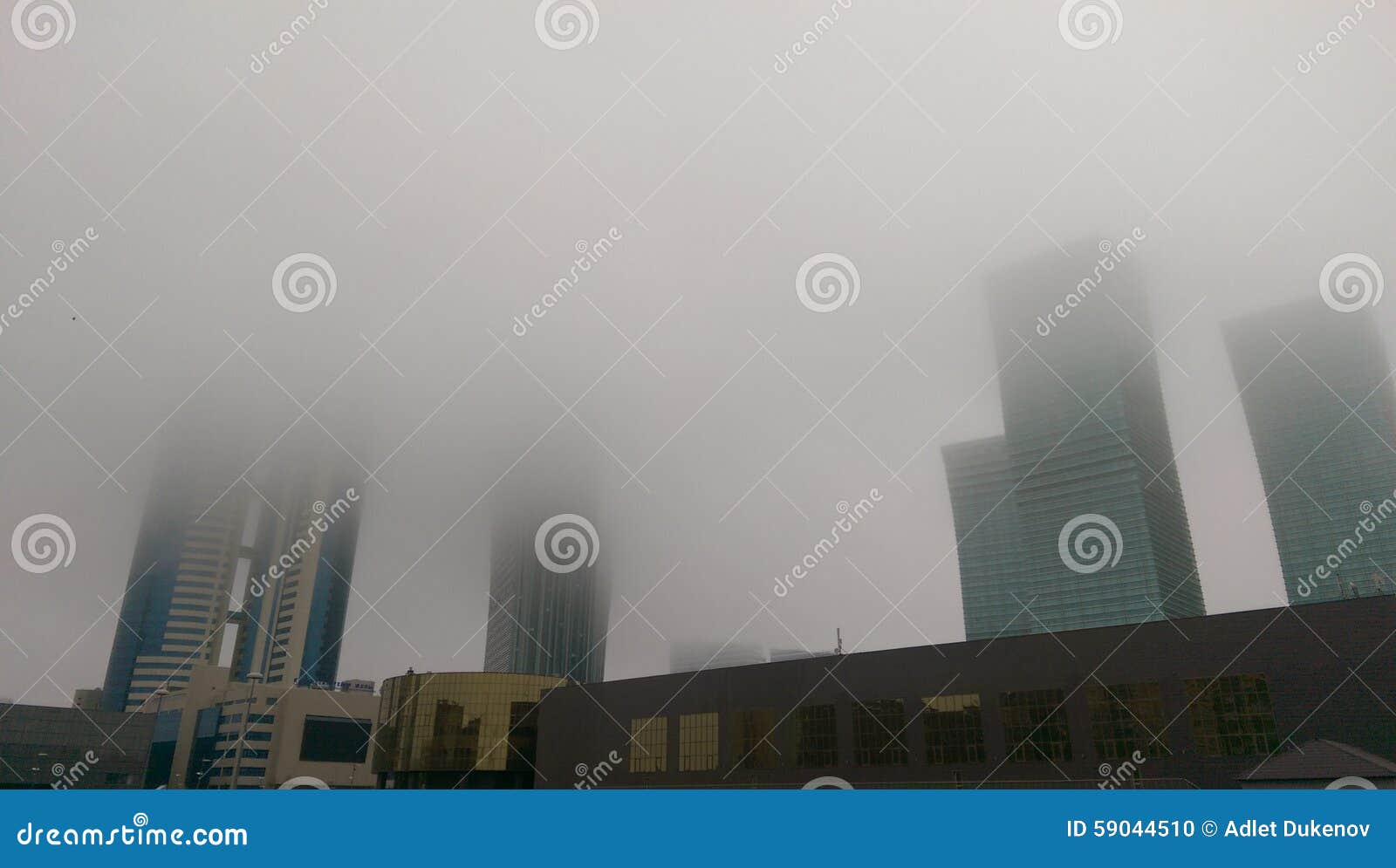 Mist stock photo. Image of mist, buildings, city - 59044510