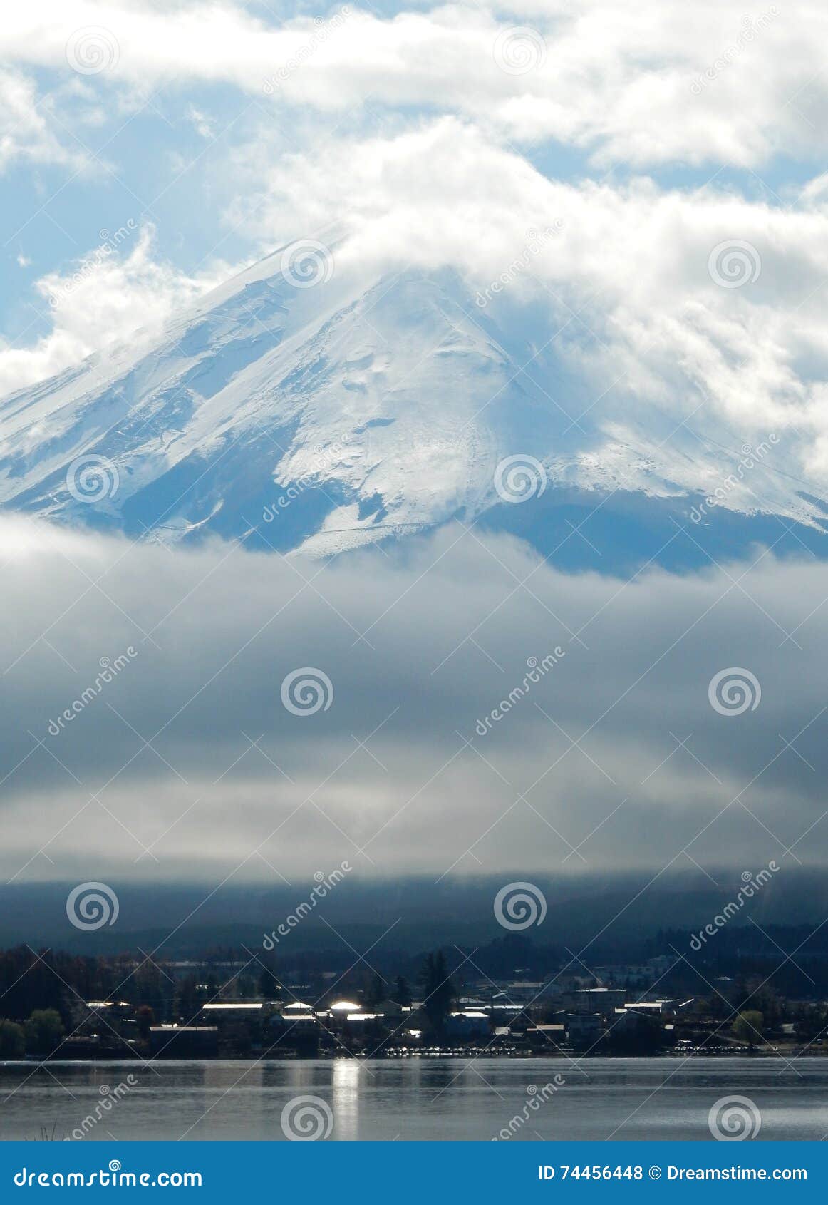Mist Cover Top of Fuji Mountain Editorial Stock Photo - Image of ...