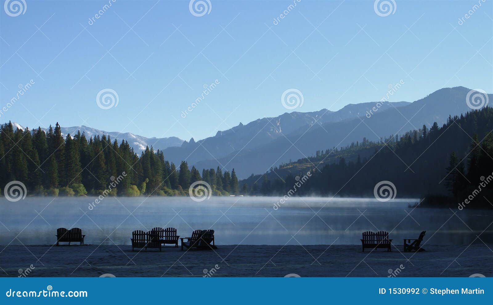 Mist on Lake stock photo. Image of hume, landscape, cold - 1530992