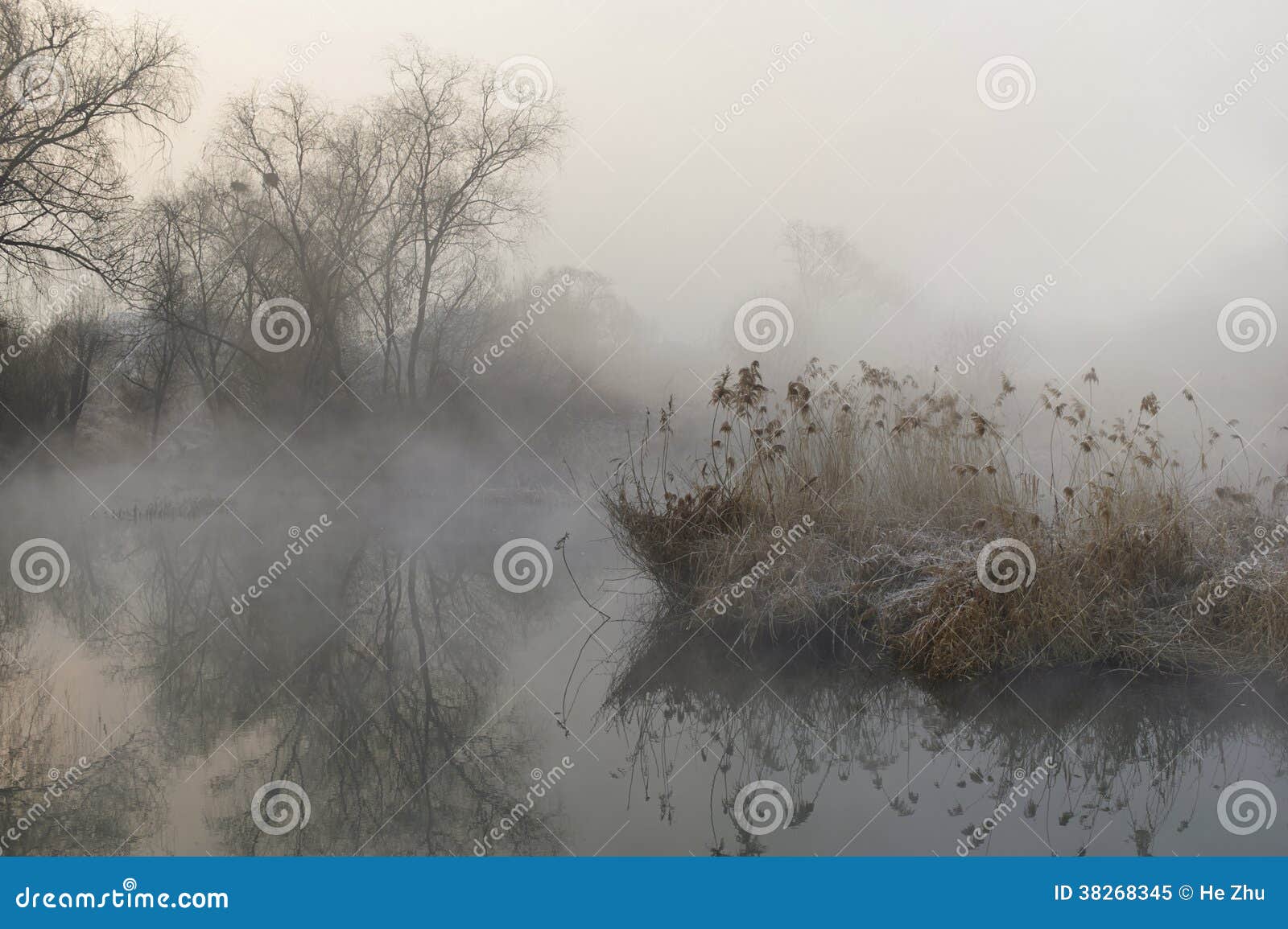 Mist landscape stock image. Image of lakes, morning, outdoors - 38268345
