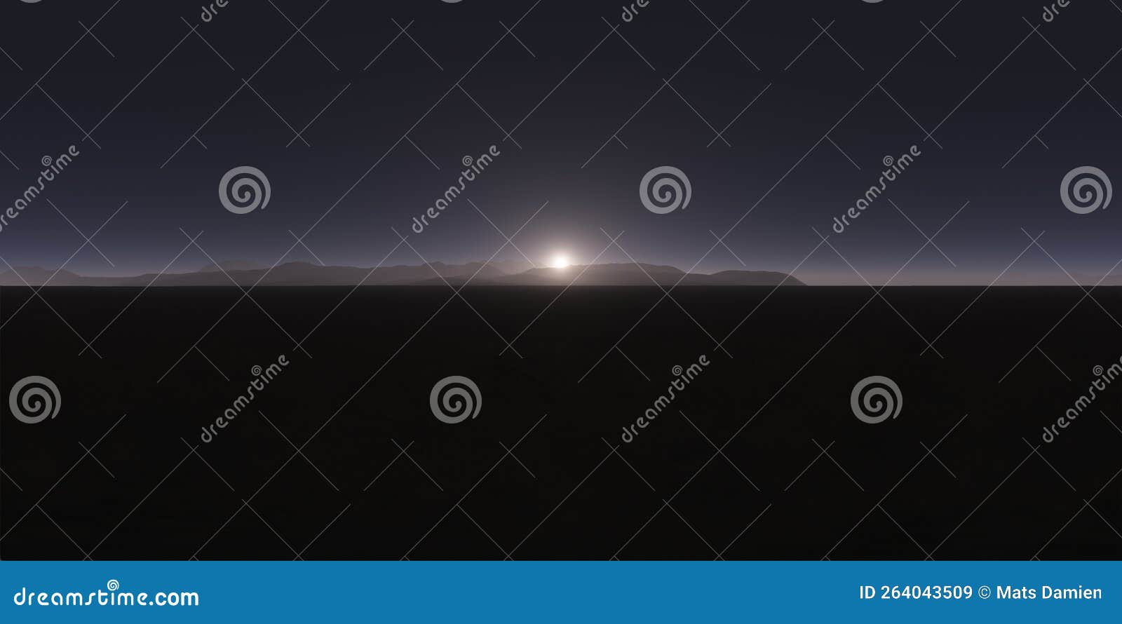 Mist Midnight Nature Hdri 360 Spherical Panorama 3d Rendering Stock ...