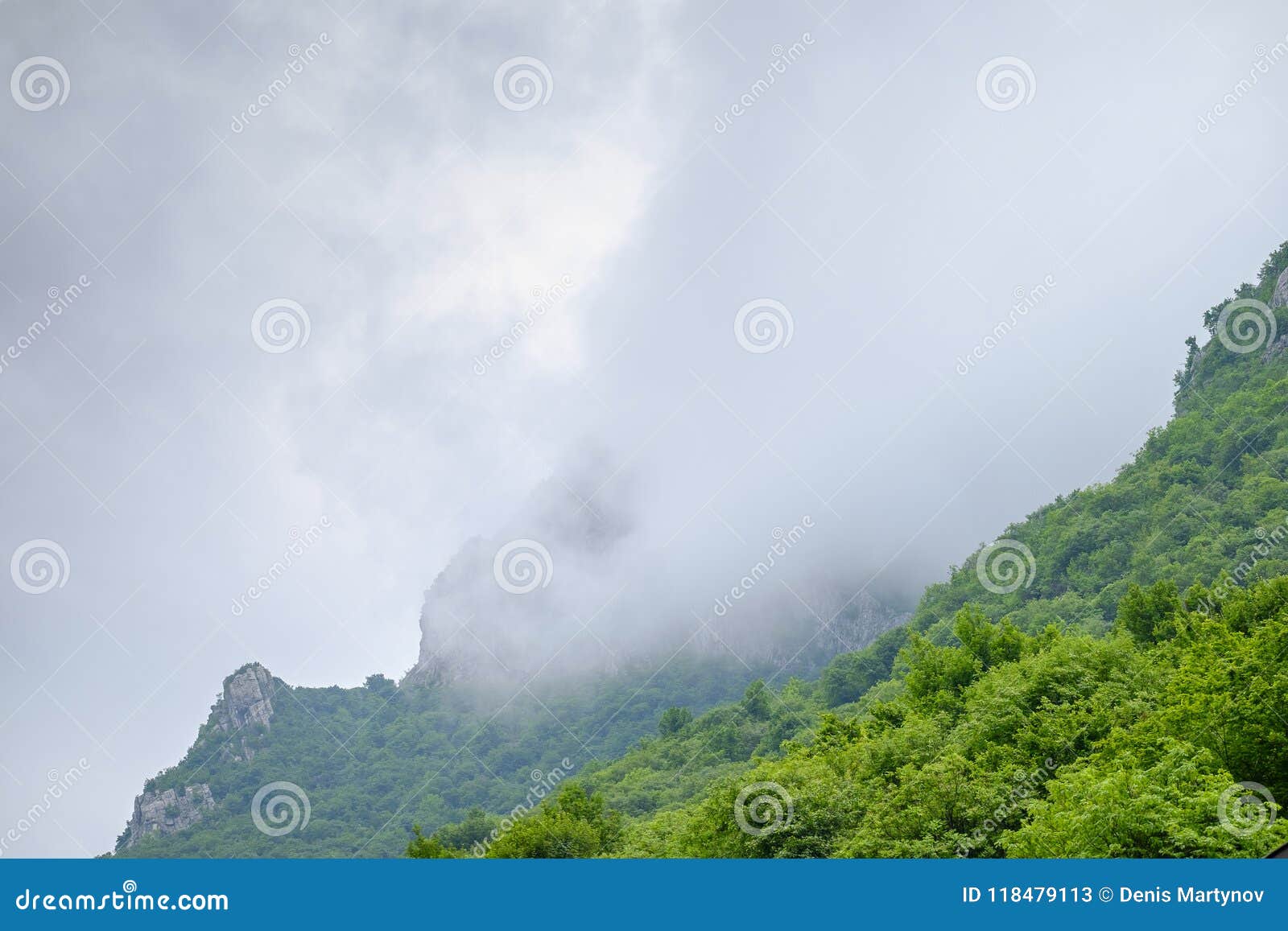 Mist over the mountains stock image. Image of great - 118479113