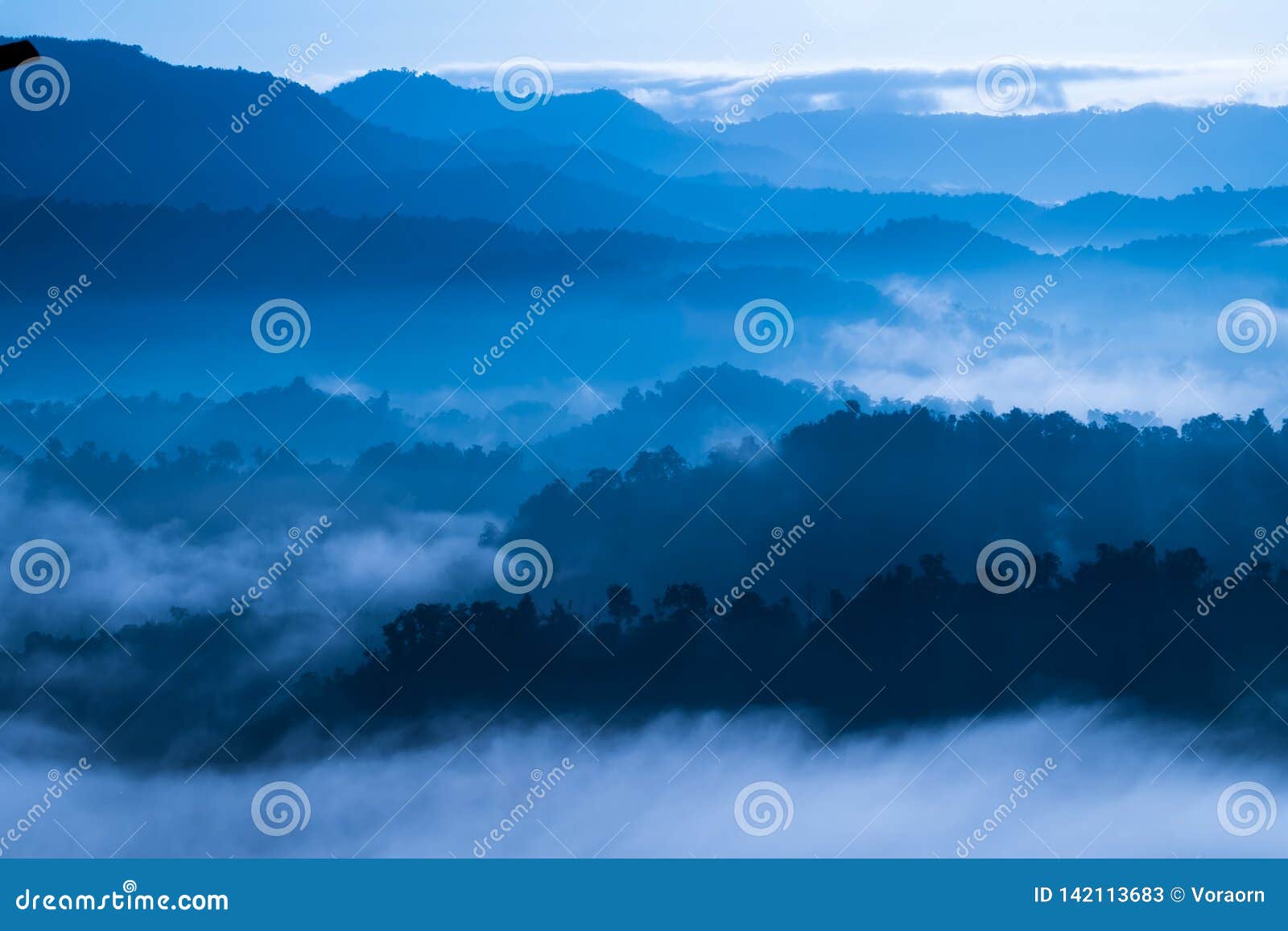 Mist over mountain stock image. Image of wild, light - 142113683
