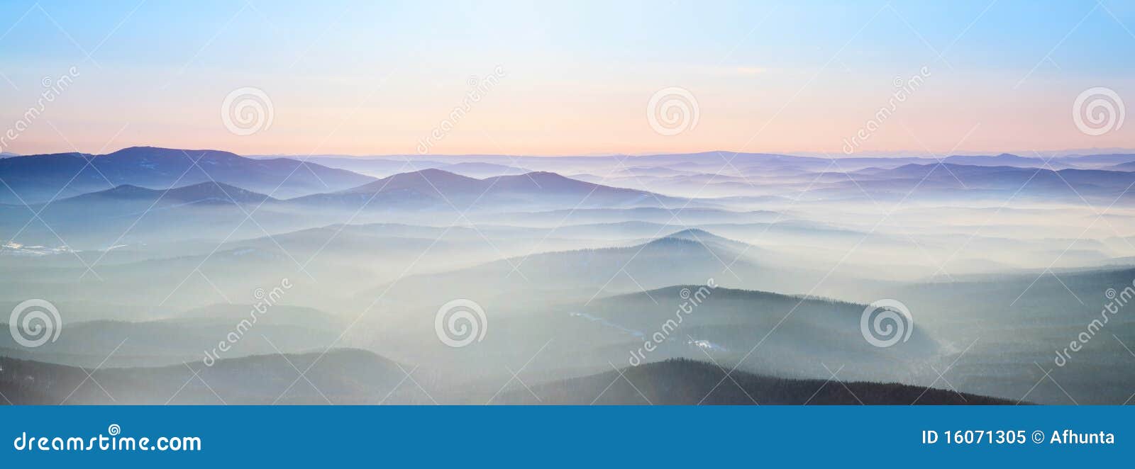 Mist over the mountains stock image. Image of mountains - 16071305