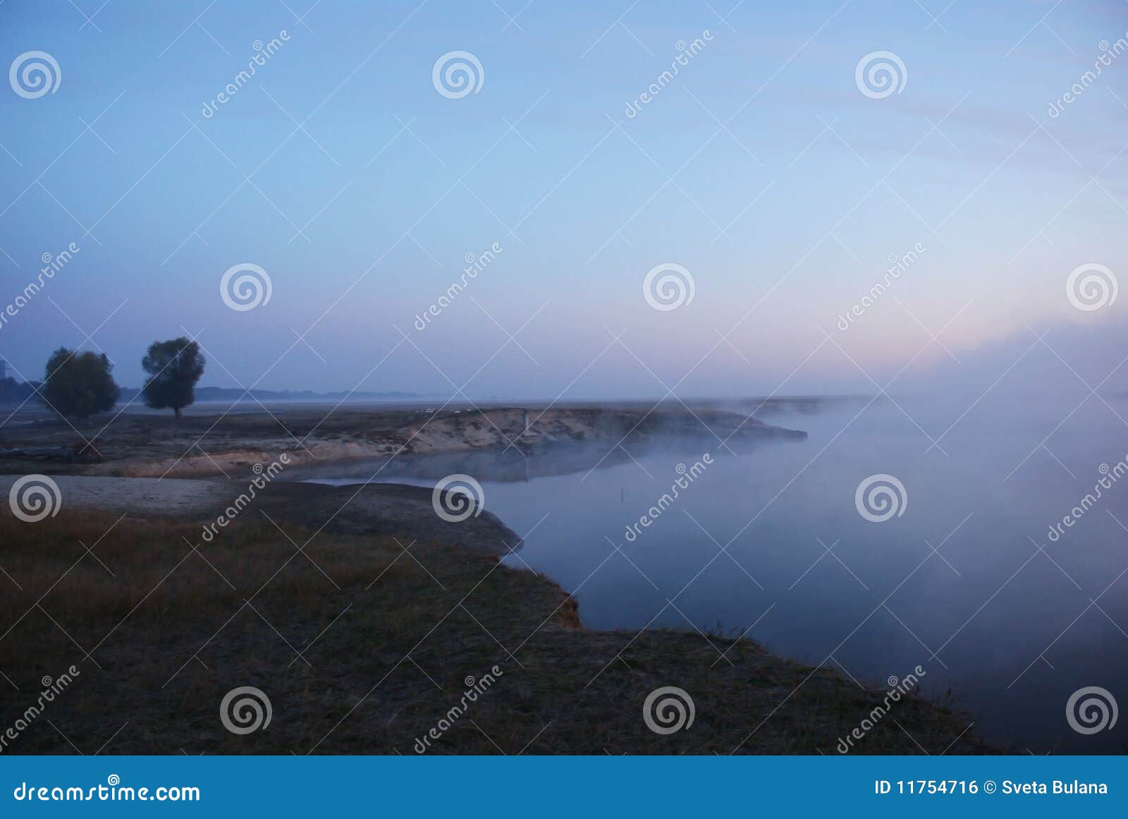 Mist over the river stock photo. Image of tree, mist - 11754716