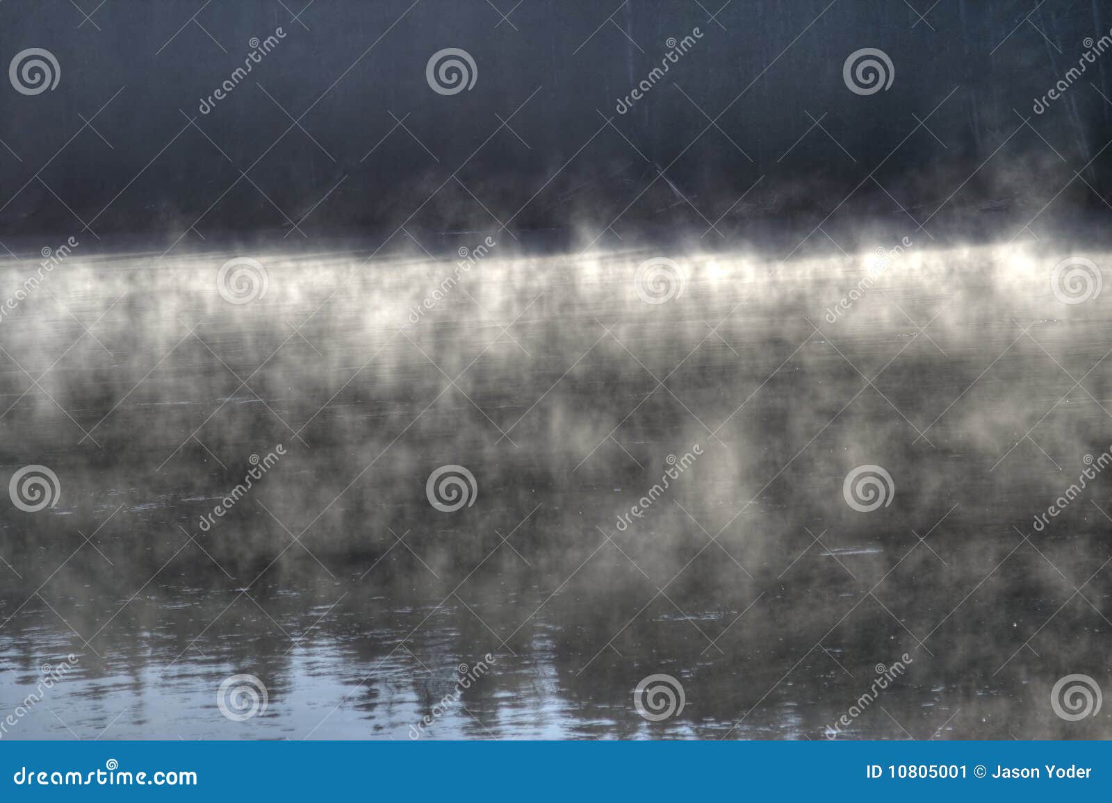 Mist Over Water stock image. Image of calm, sunrise, mist - 10805001