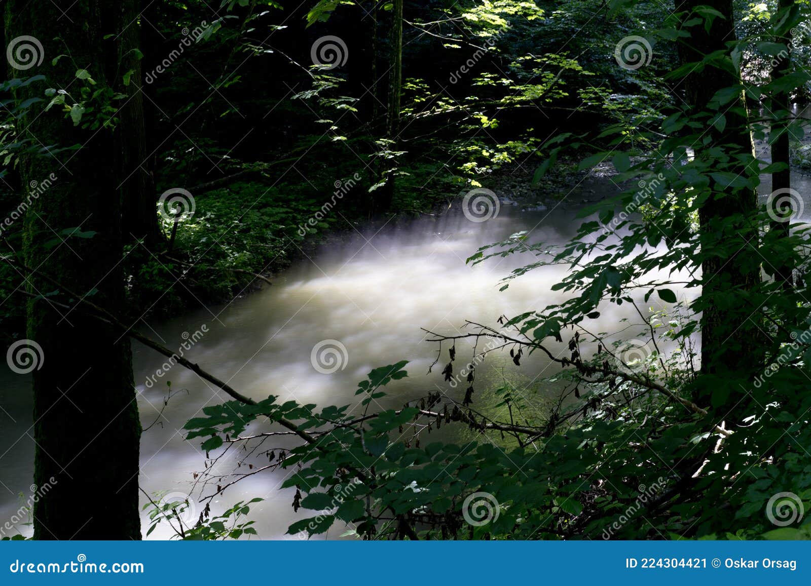 Mist Rising Over River at Dawn Stock Image - Image of beauty, calm ...