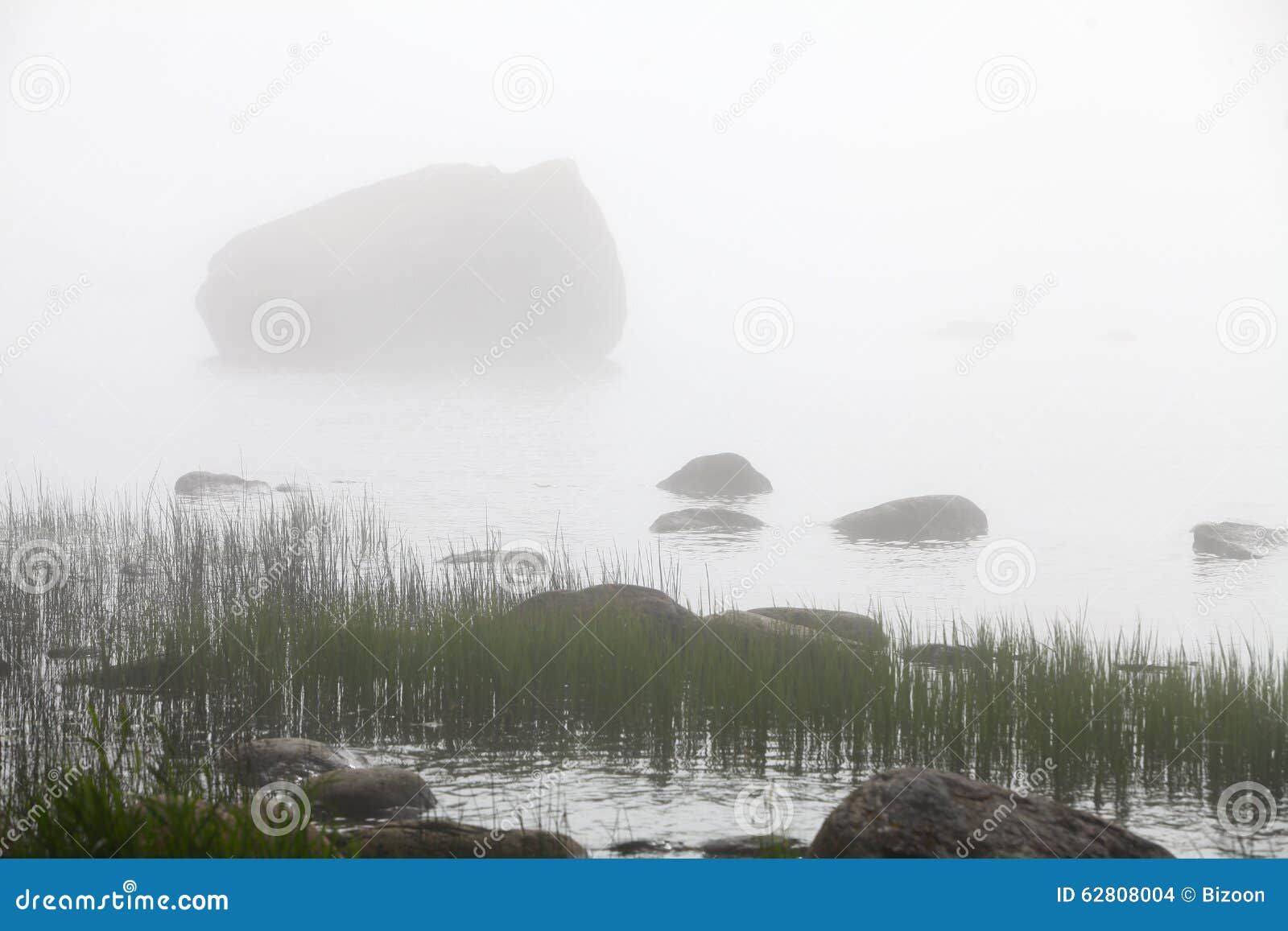 Mist and rocks stock photo. Image of twilight, early - 62808004