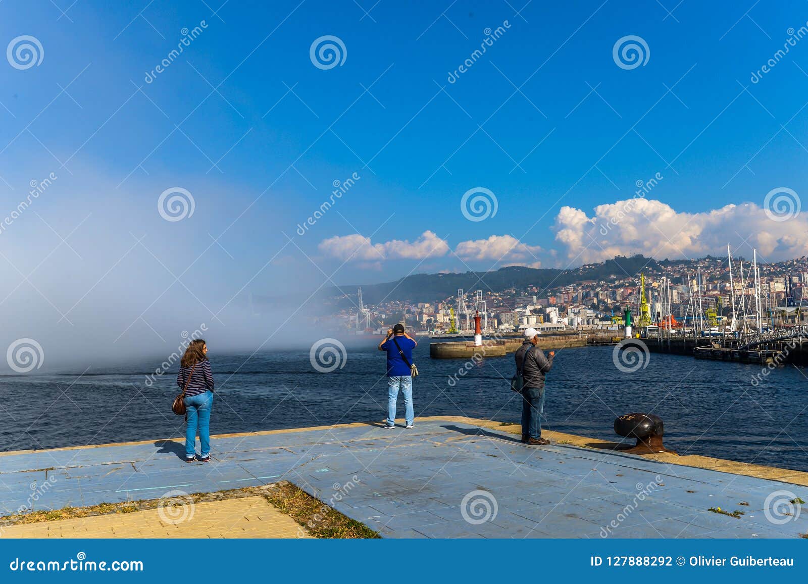 Mist rolling in over Vigo editorial photography. Image of natural ...