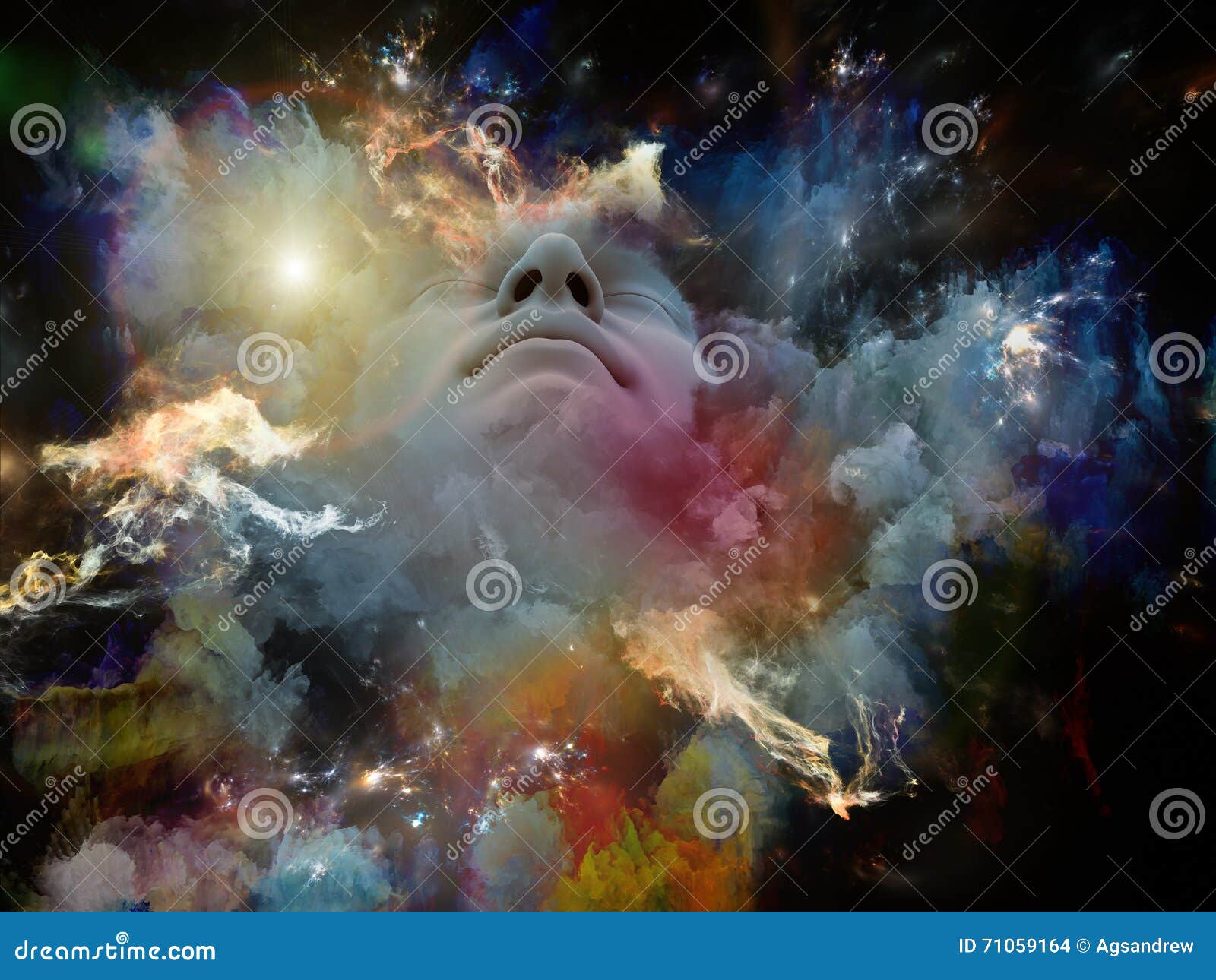 The Mist of Self stock photo. Image of awareness, graphic - 71059164