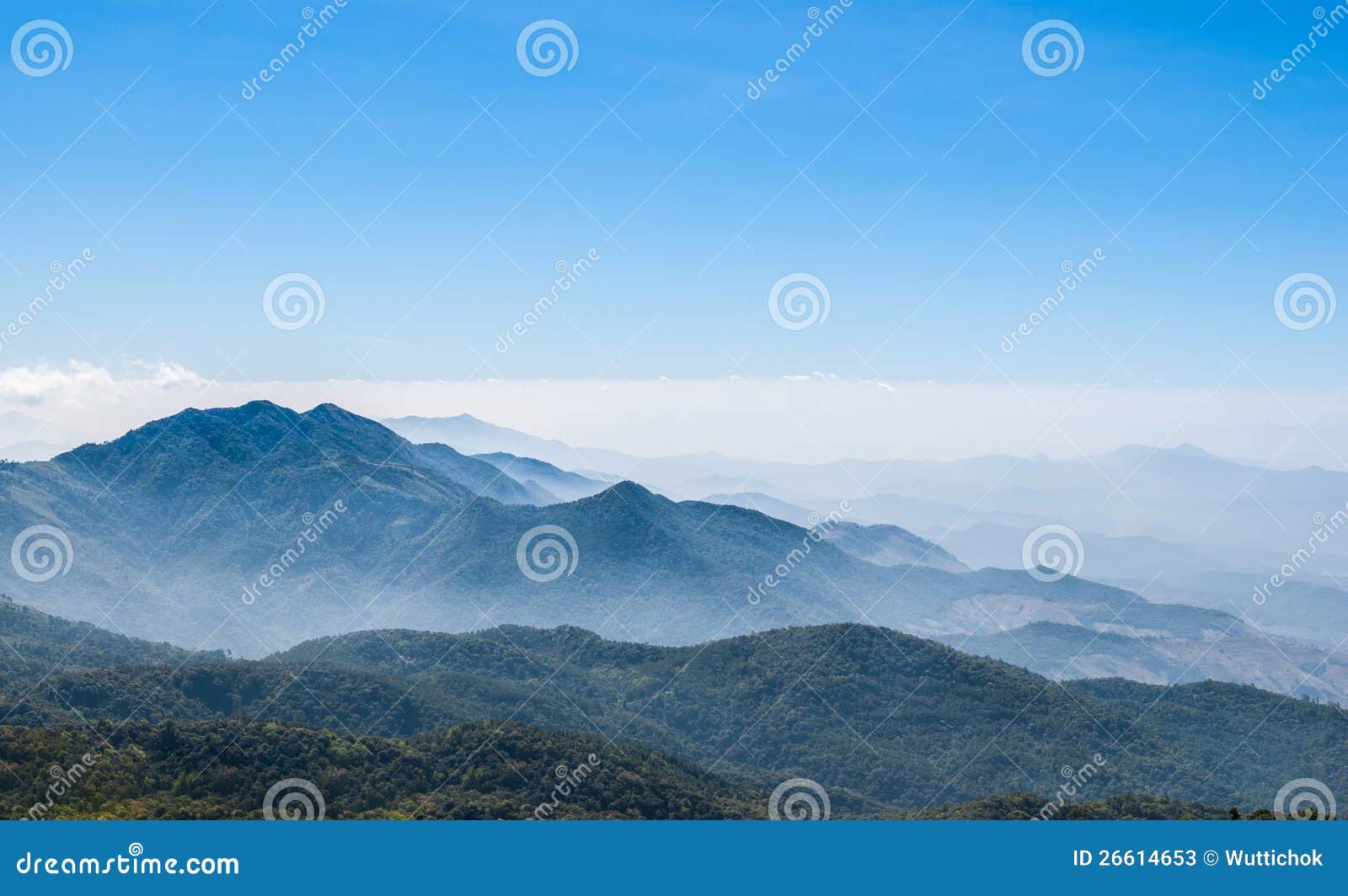 Mist at Tropical Mountain stock image. Image of inspiring - 26614653