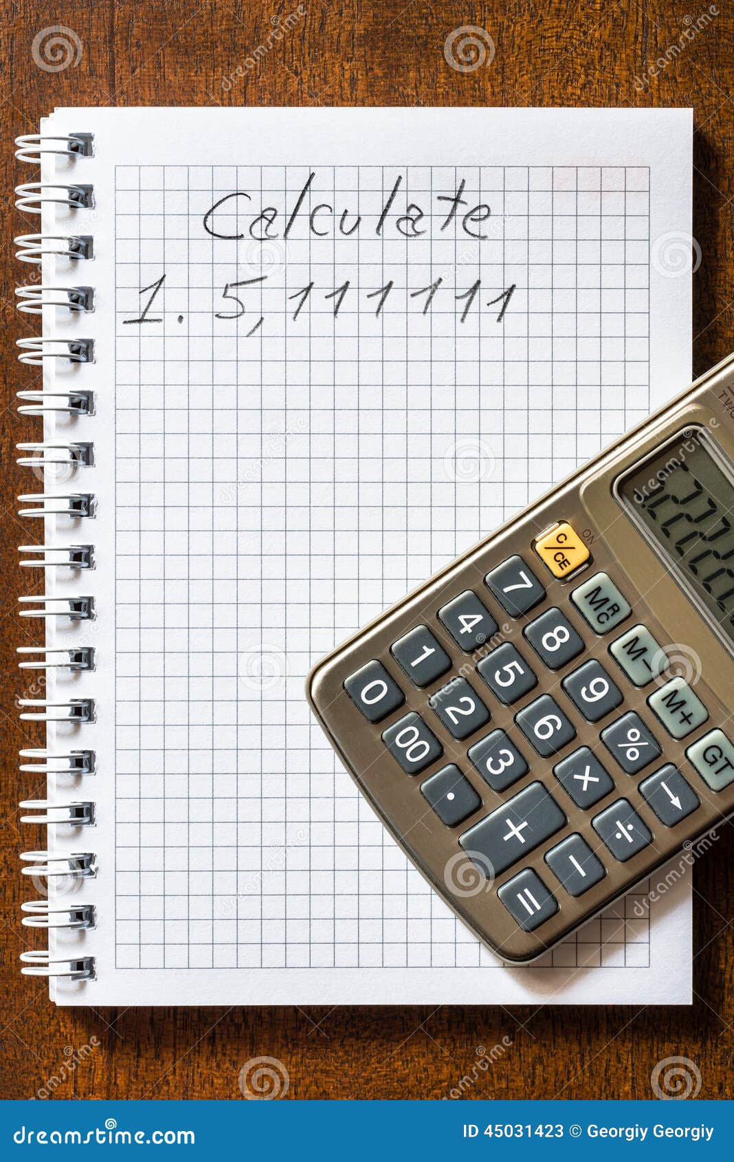Mistake in the Calculations Stock Image - Image of finances, education ...