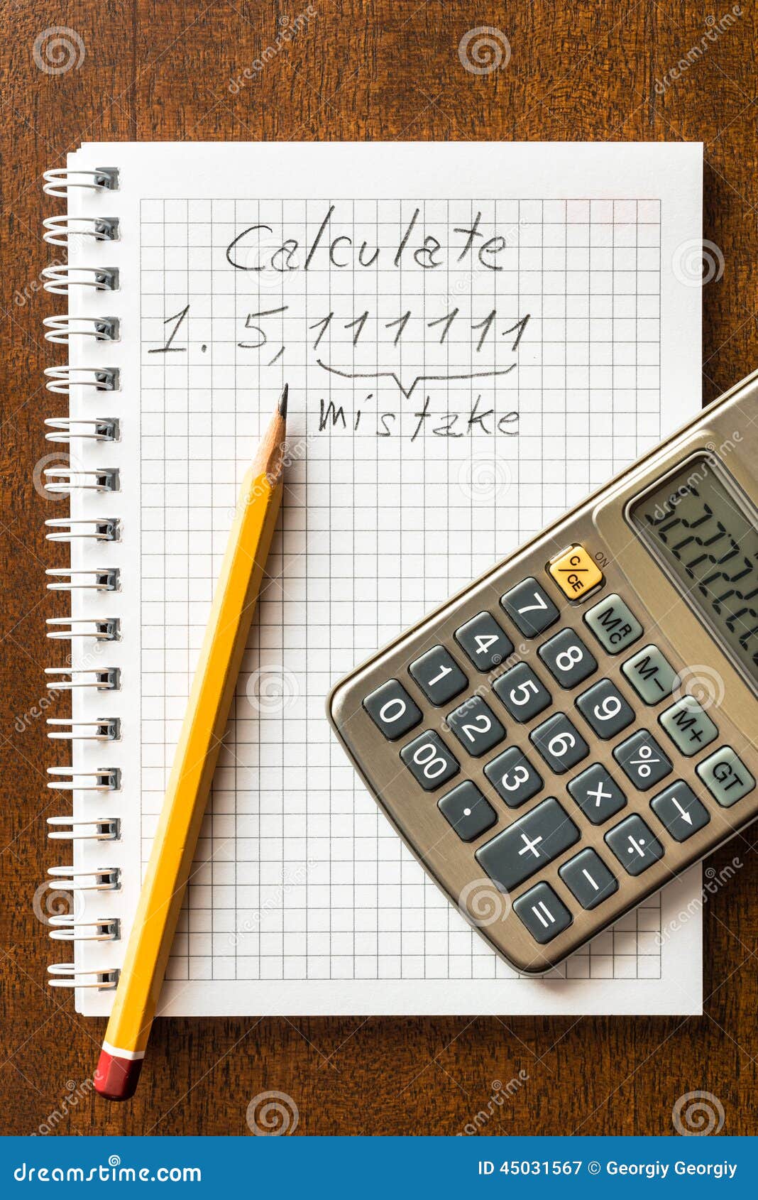 Mistake in the Calculations Stock Image - Image of close, entrance ...