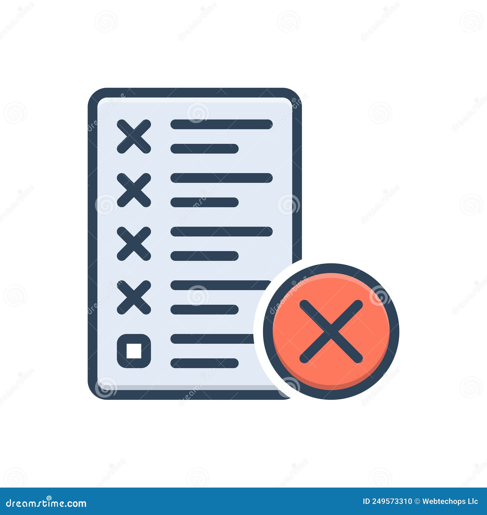 Color Illustration Icon for Mistake, Error and Message Stock Vector ...