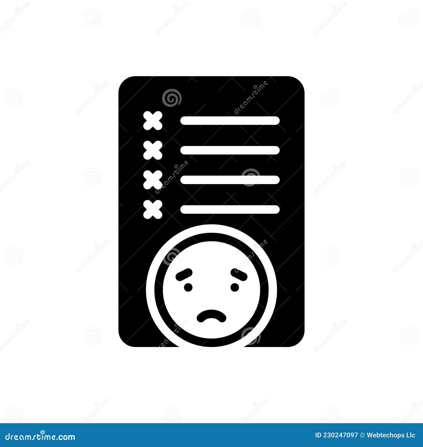 Black Solid Icon for Mistake, Text and Wrong Stock Vector ...