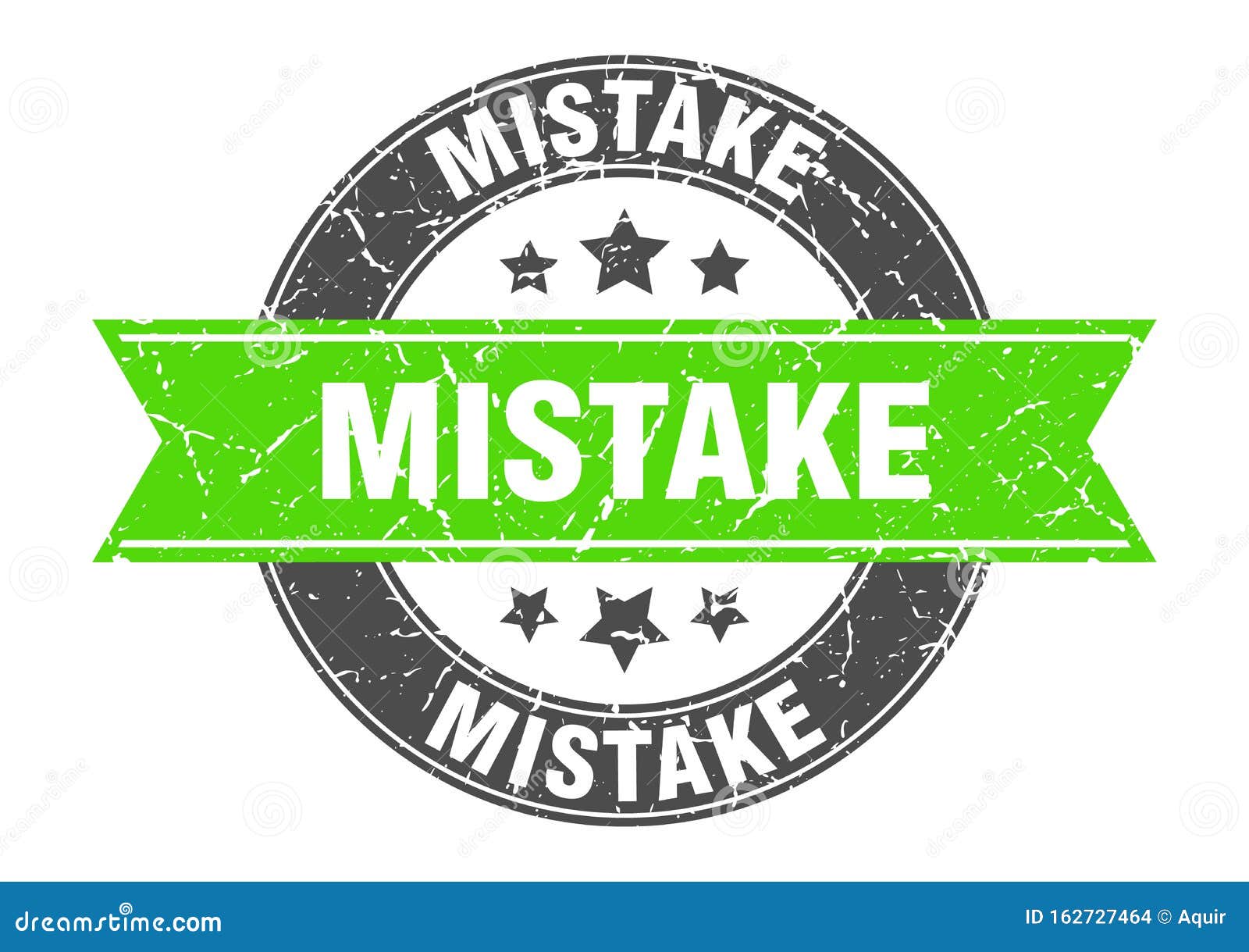Mistake stamp stock vector. Illustration of grunge, sticker - 162727464
